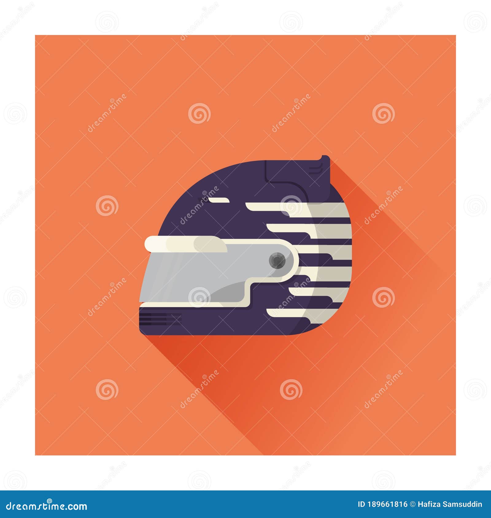 Racing Helmet. Vector Illustration Decorative Design Stock Vector ...