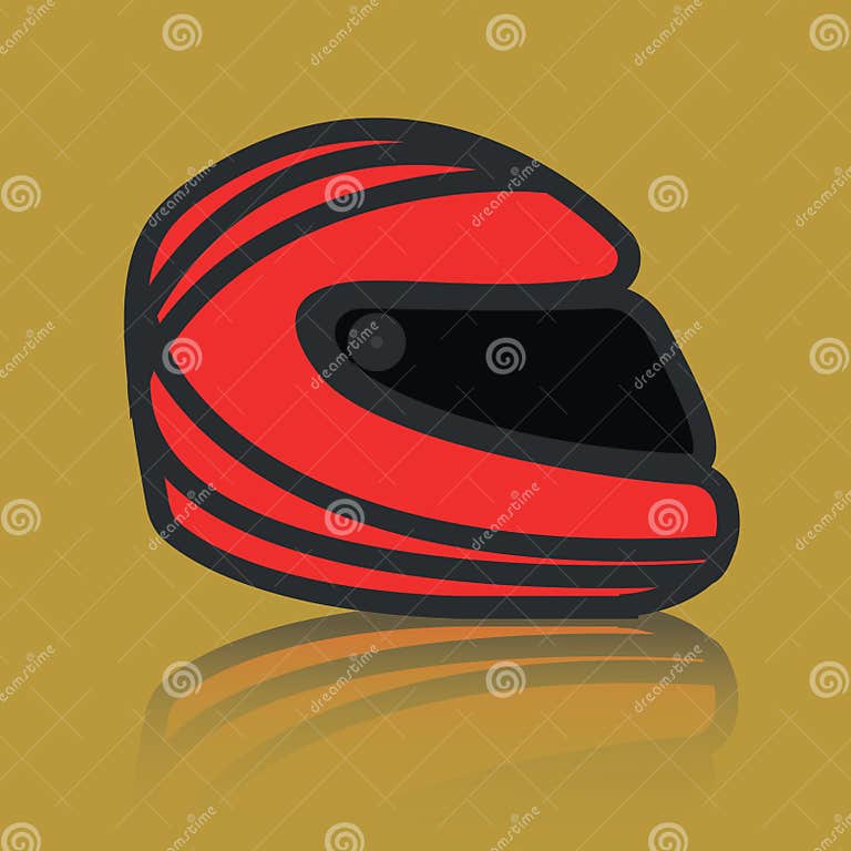 Racing Helmet. Vector Illustration Decorative Design Stock Vector ...