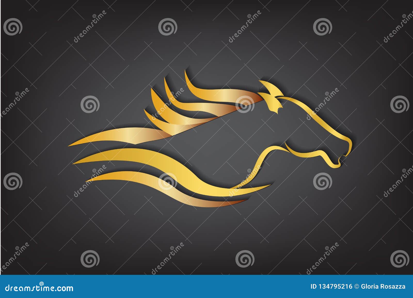 Racing Horse Logo Vector Image Stock Vector - Illustration of andaluce ...