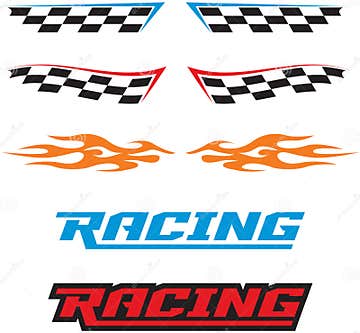 Racing Icons stock vector. Illustration of kart, tachometer - 19314156
