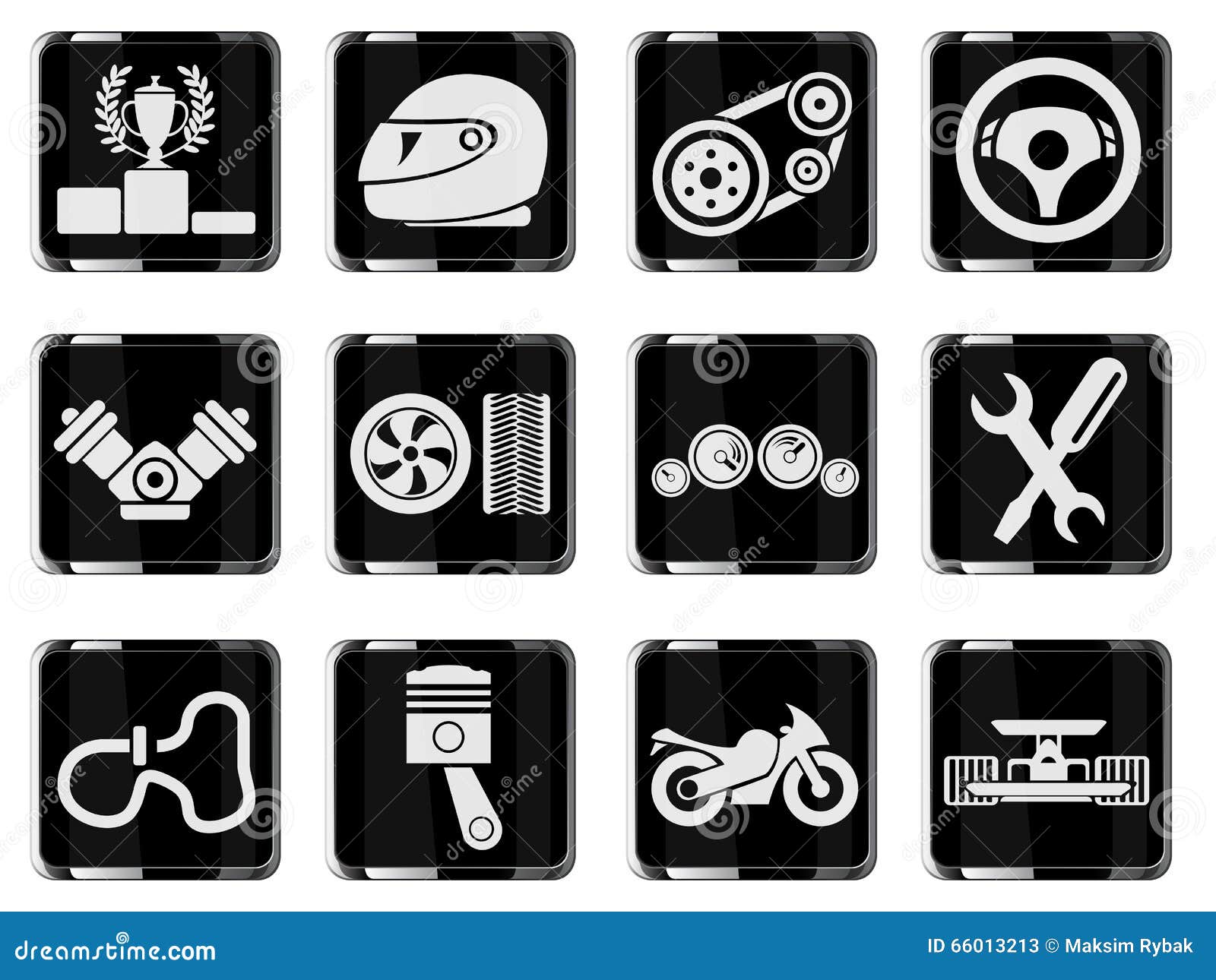 Racing icons stock vector. Illustration of stopwatch - 66013213