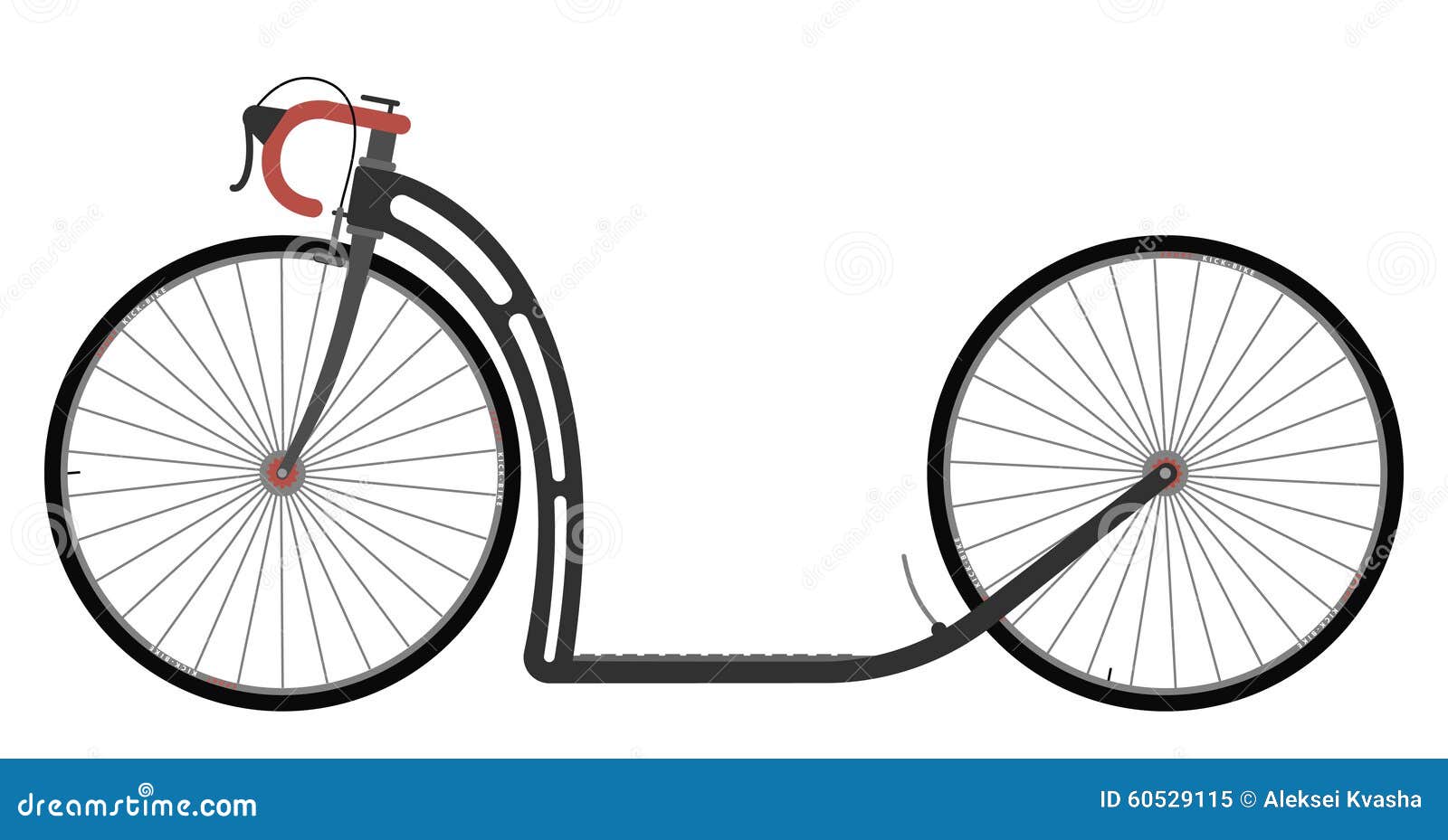 Racing kick bike scooter stock vector. Illustration of city - 60529115