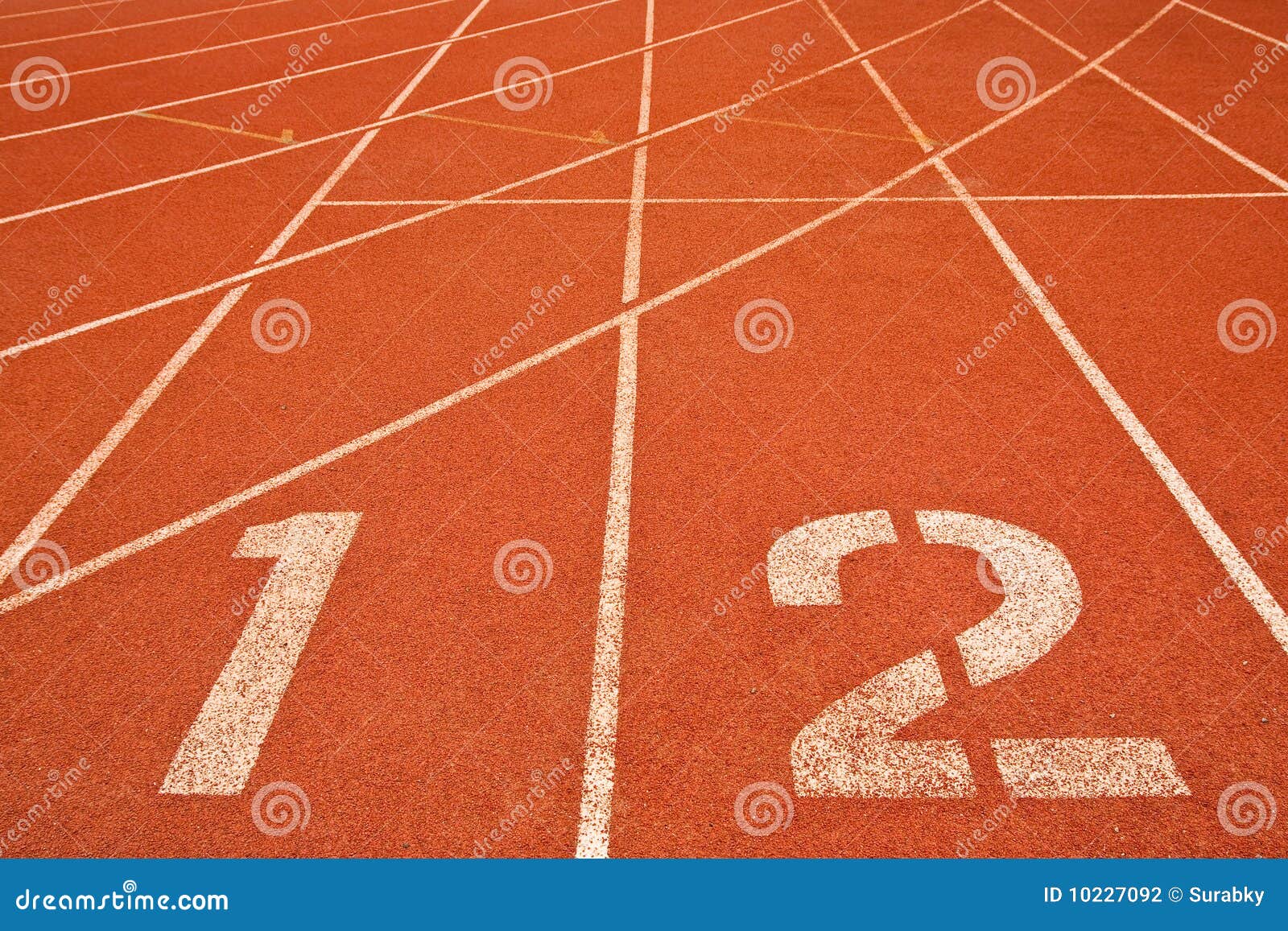 Racing lane with numbers stock photo. Image of lane, paint - 10227092