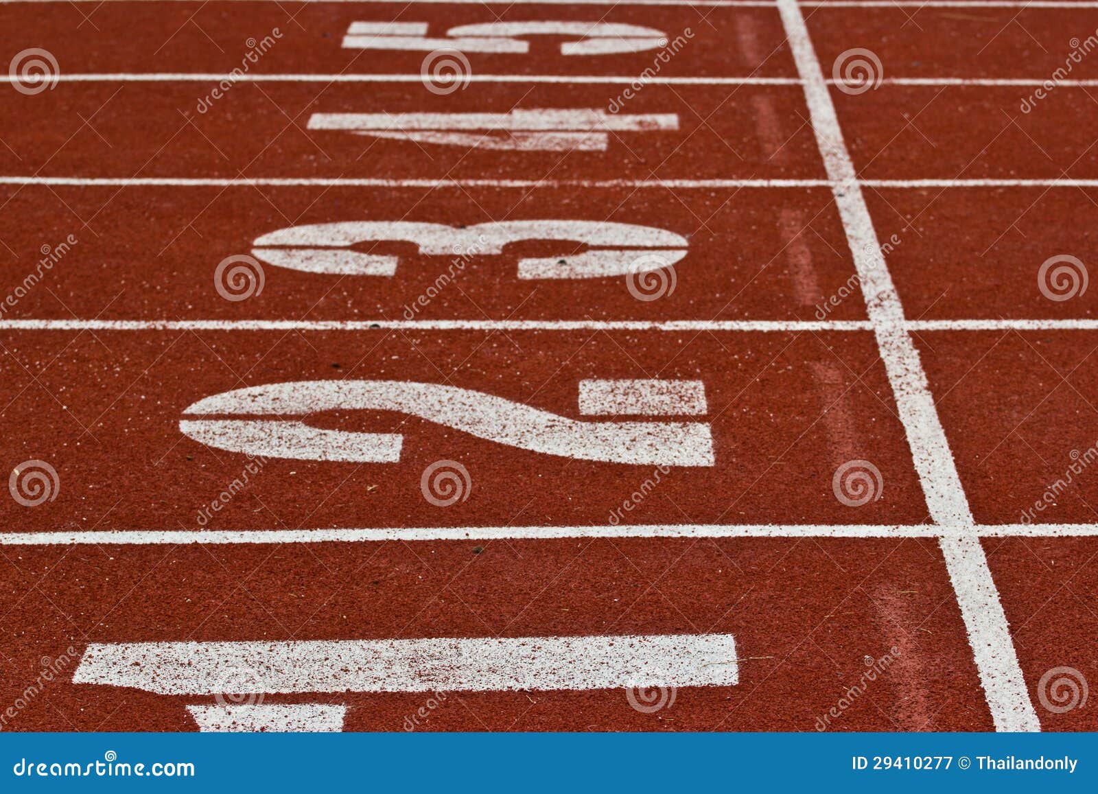 Racing lanes with numbers stock image. Image of arena - 29410277
