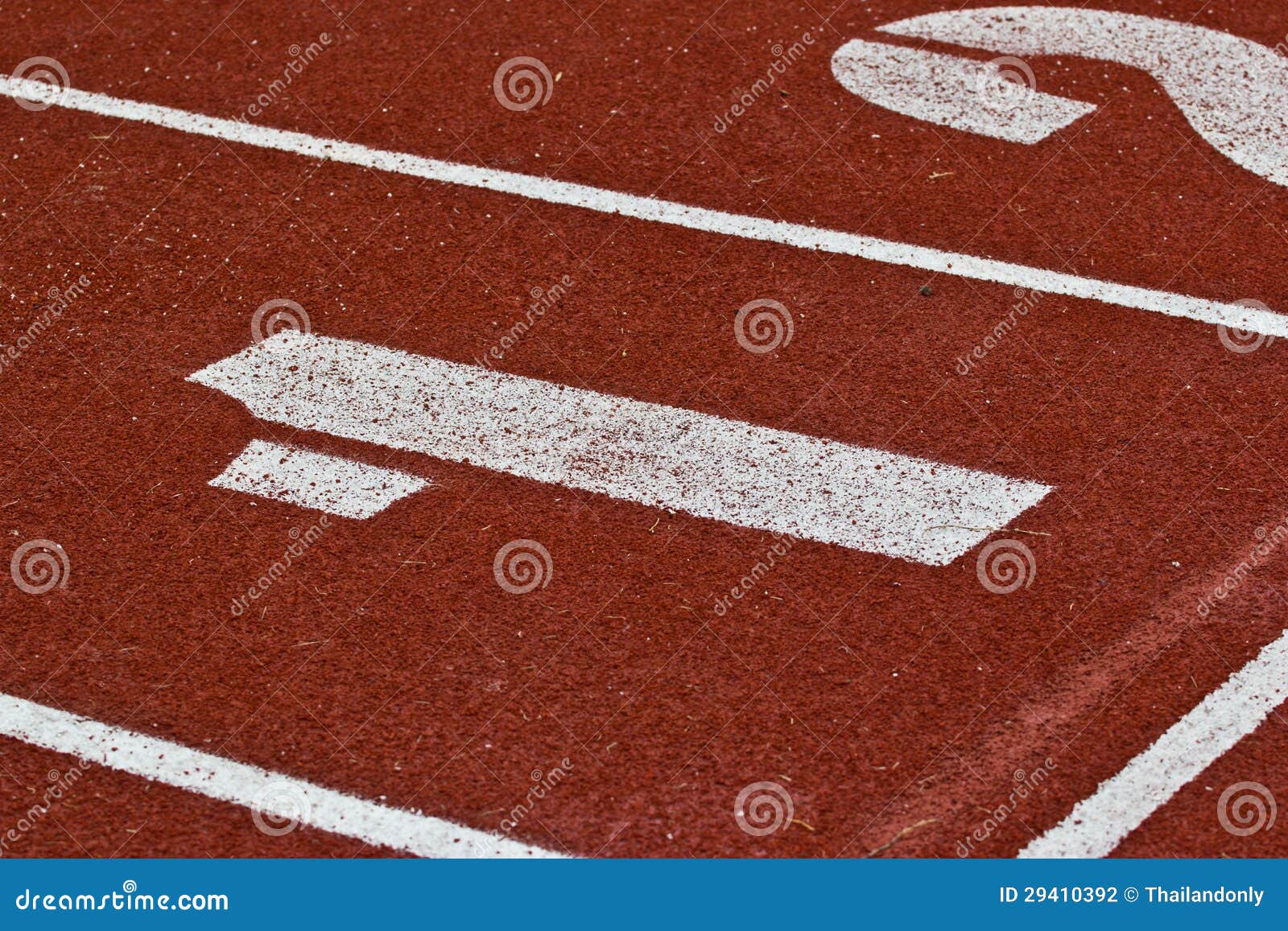 Racing lanes with numbers stock photo. Image of compete - 29410392