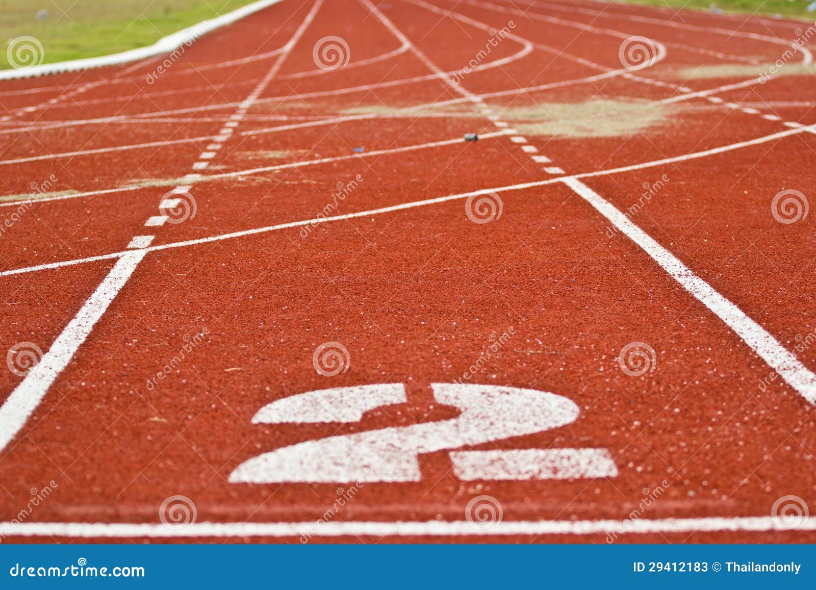 Racing lanes with numbers stock image. Image of line - 29412183
