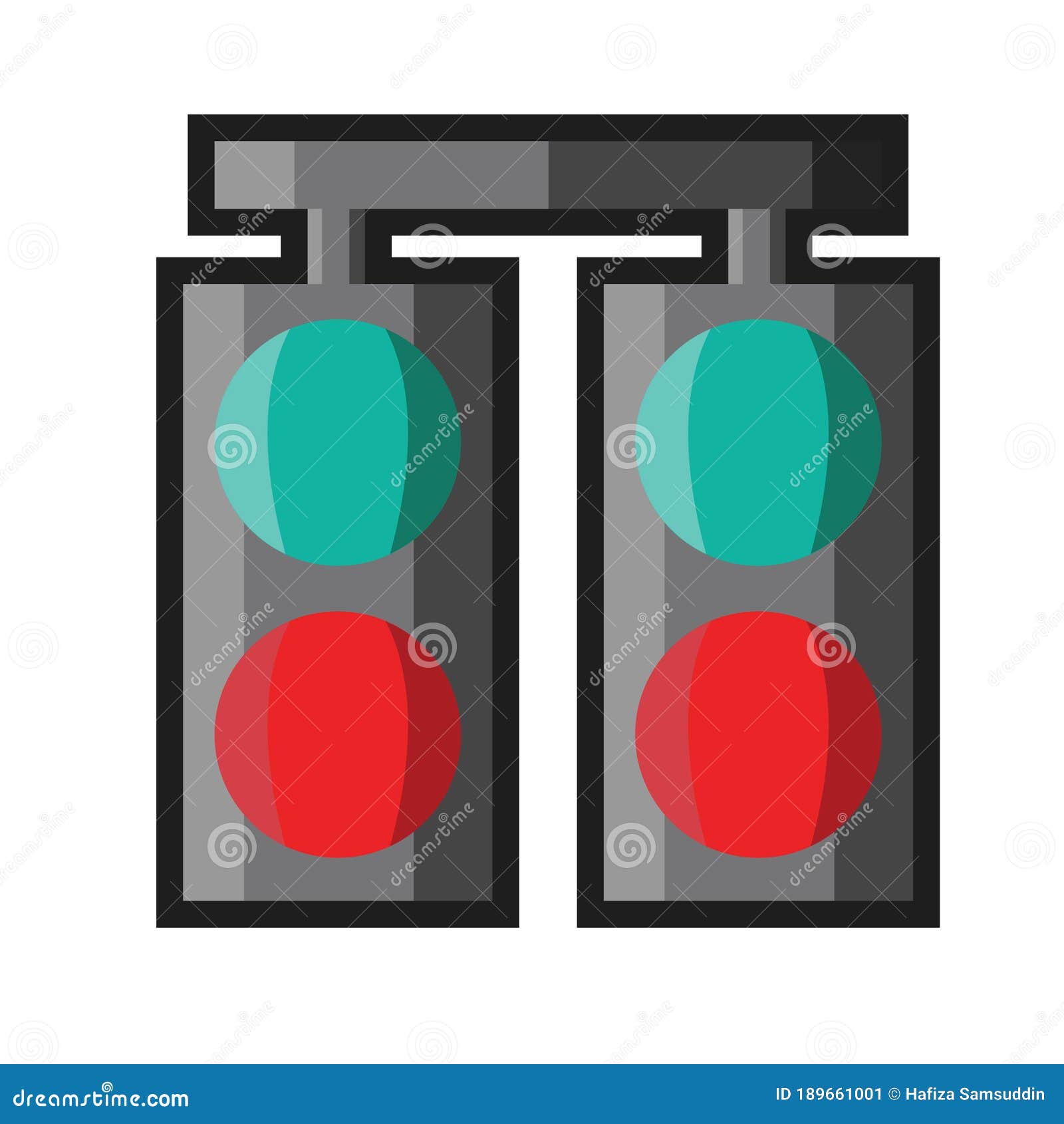 Racing Lights. Vector Illustration Decorative Design Stock Vector ...