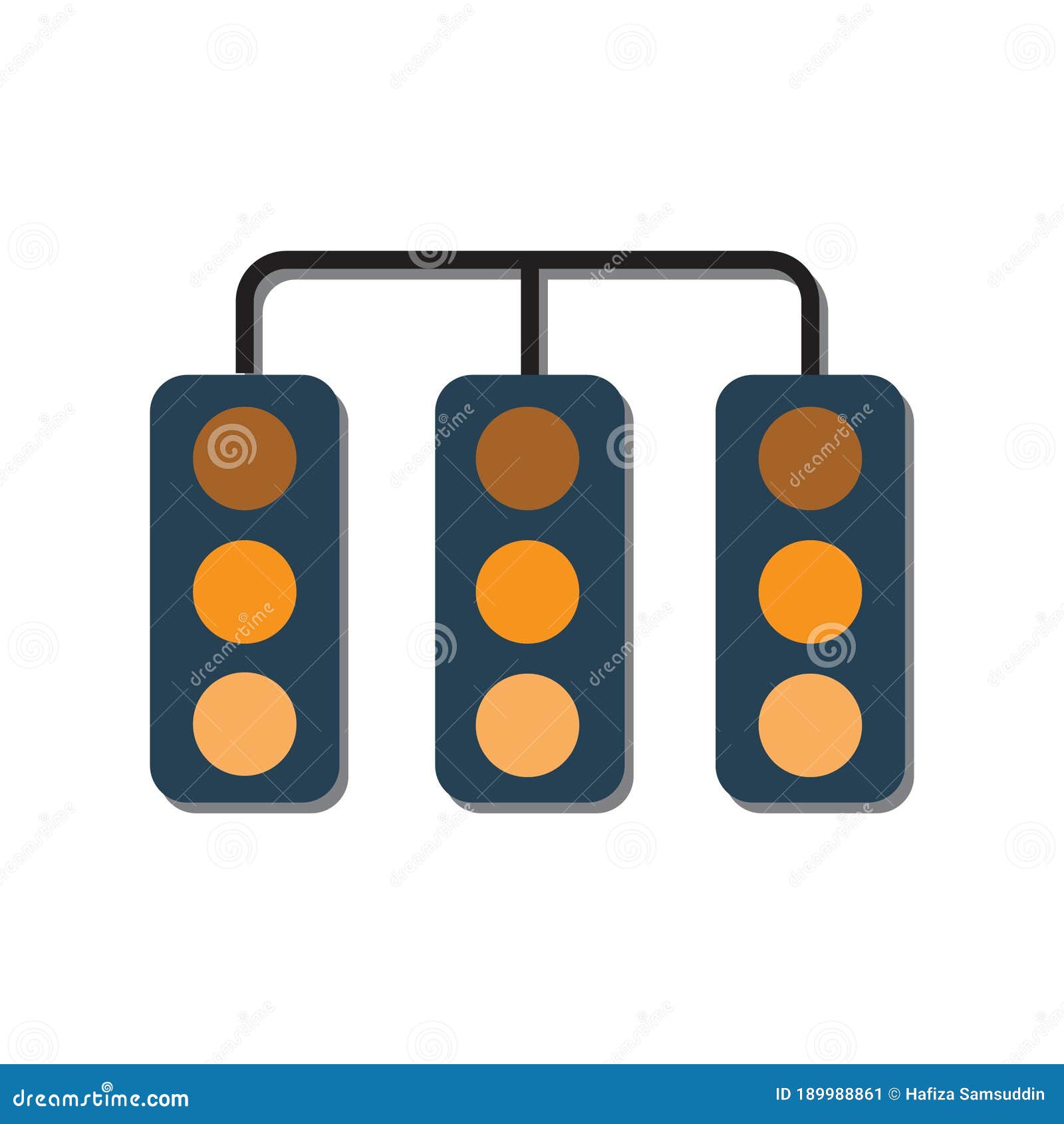 Racing Lights. Vector Illustration Decorative Design Stock Vector ...