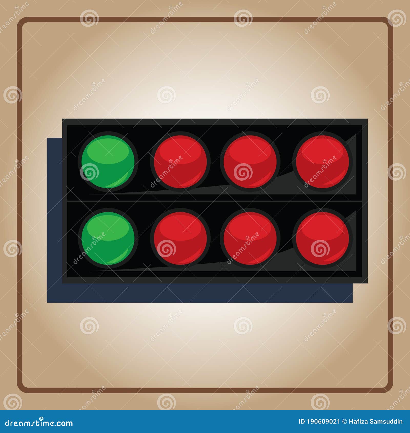 Racing Lights. Vector Illustration Decorative Design Stock Vector ...