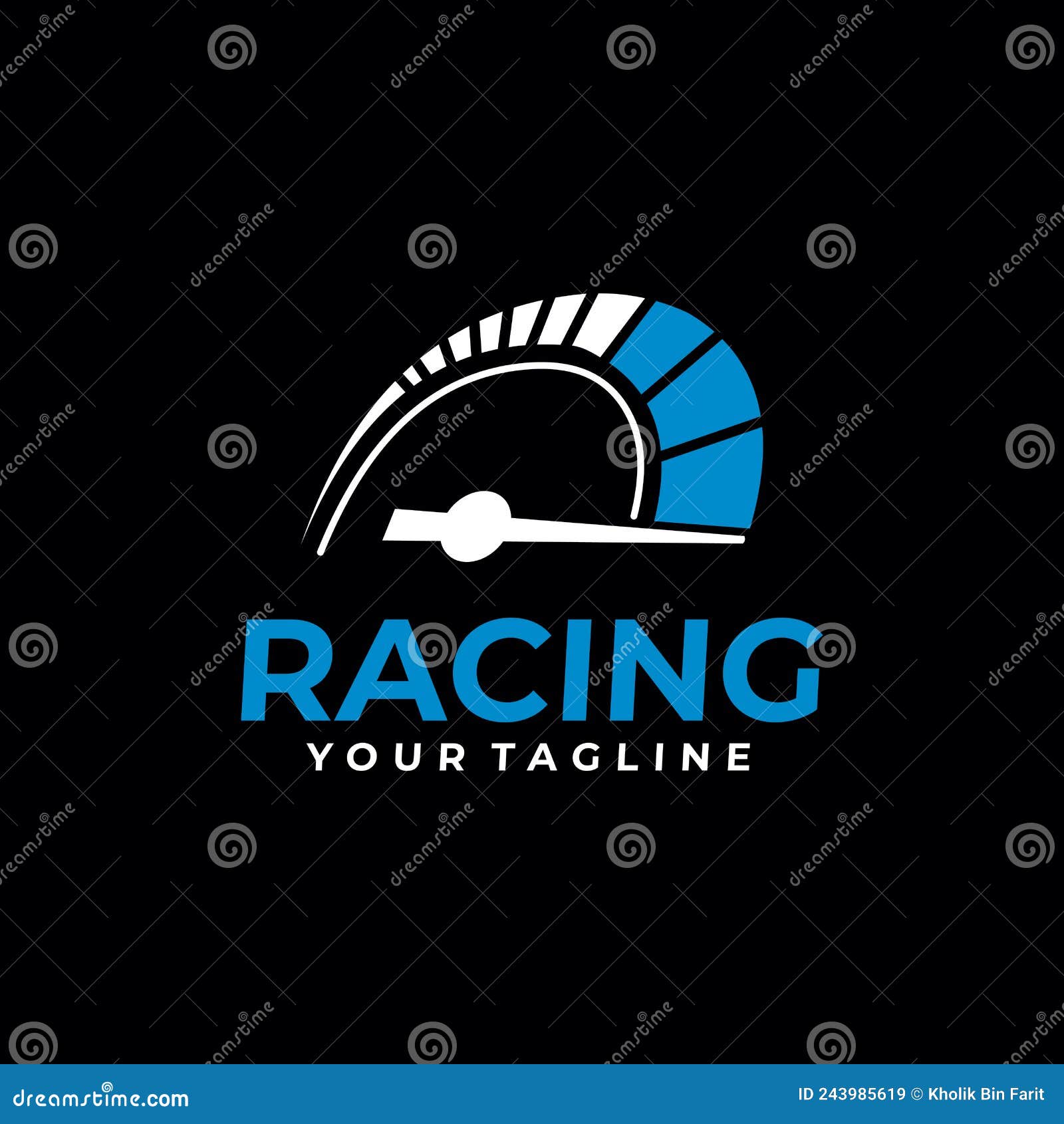 Racing Logo Vector Design Template Stock Vector - Illustration of ...