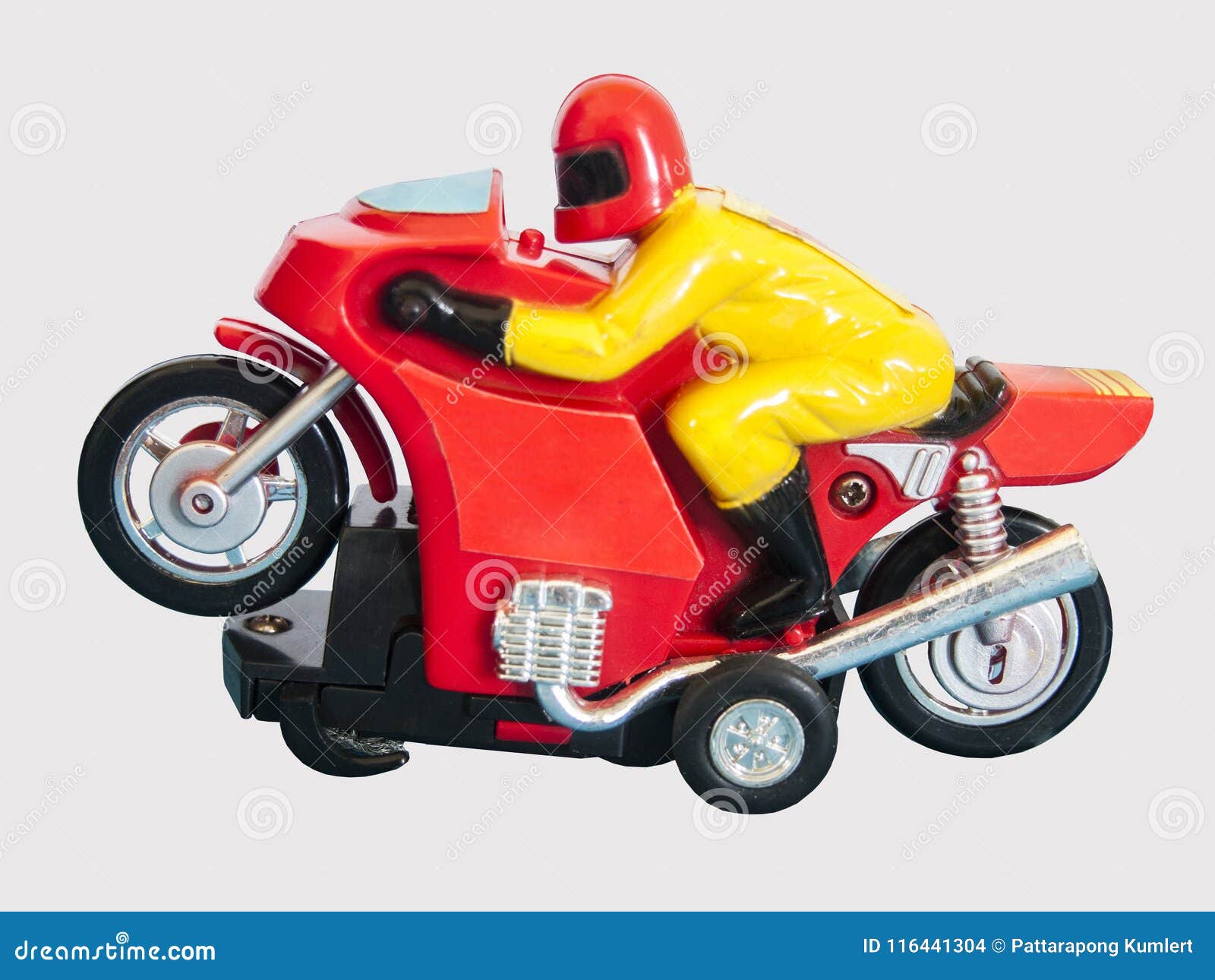 Racing Motorcycle Model Toy / Isolated White Stock Photo - Image of ...
