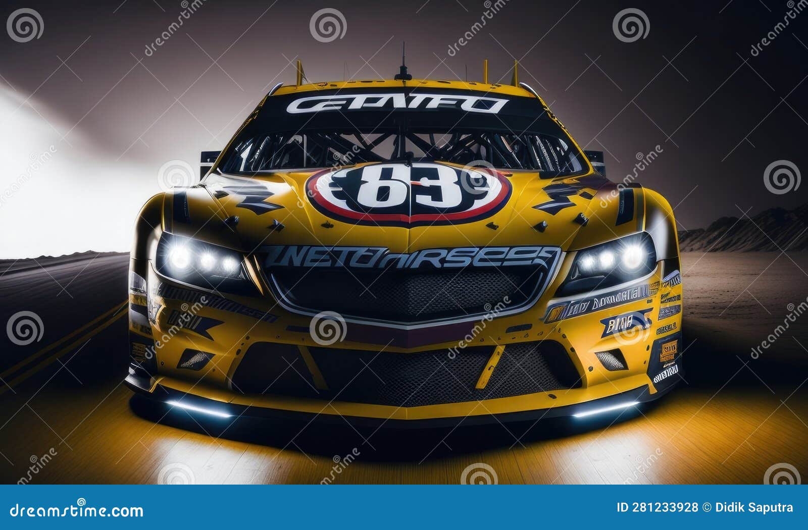 Racing NASCAR car stock illustration. Illustration of vector - 281233928
