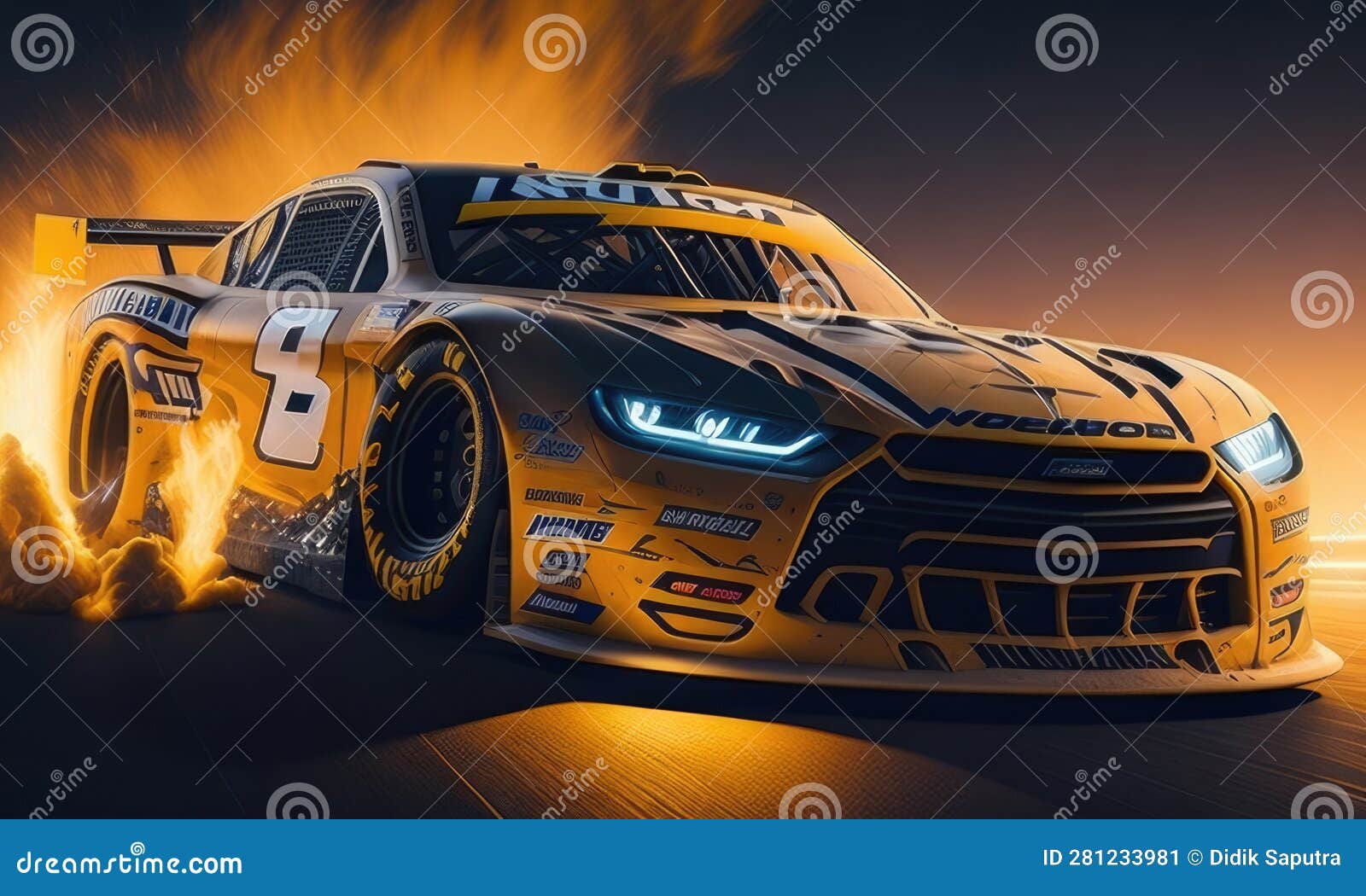 Racing NASCAR Car Stock Photo | CartoonDealer.com #281233998