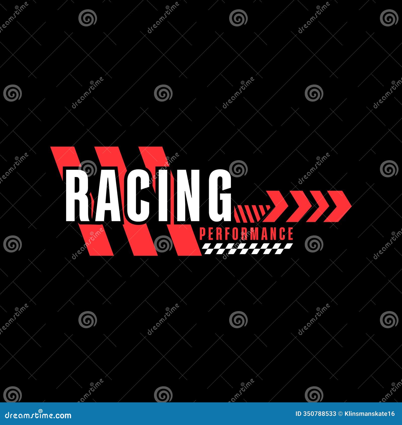 Racing Performance Sticker Template Concept Stock Vector - Illustration ...