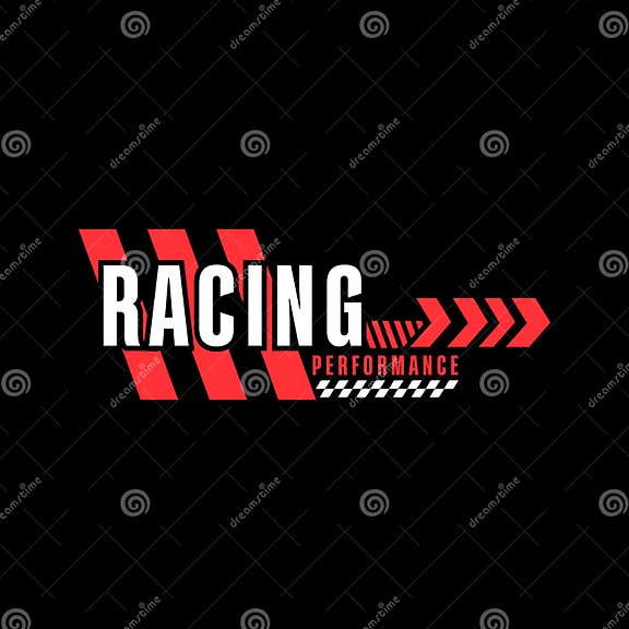 Racing Performance Sticker Template Concept Stock Vector - Illustration ...