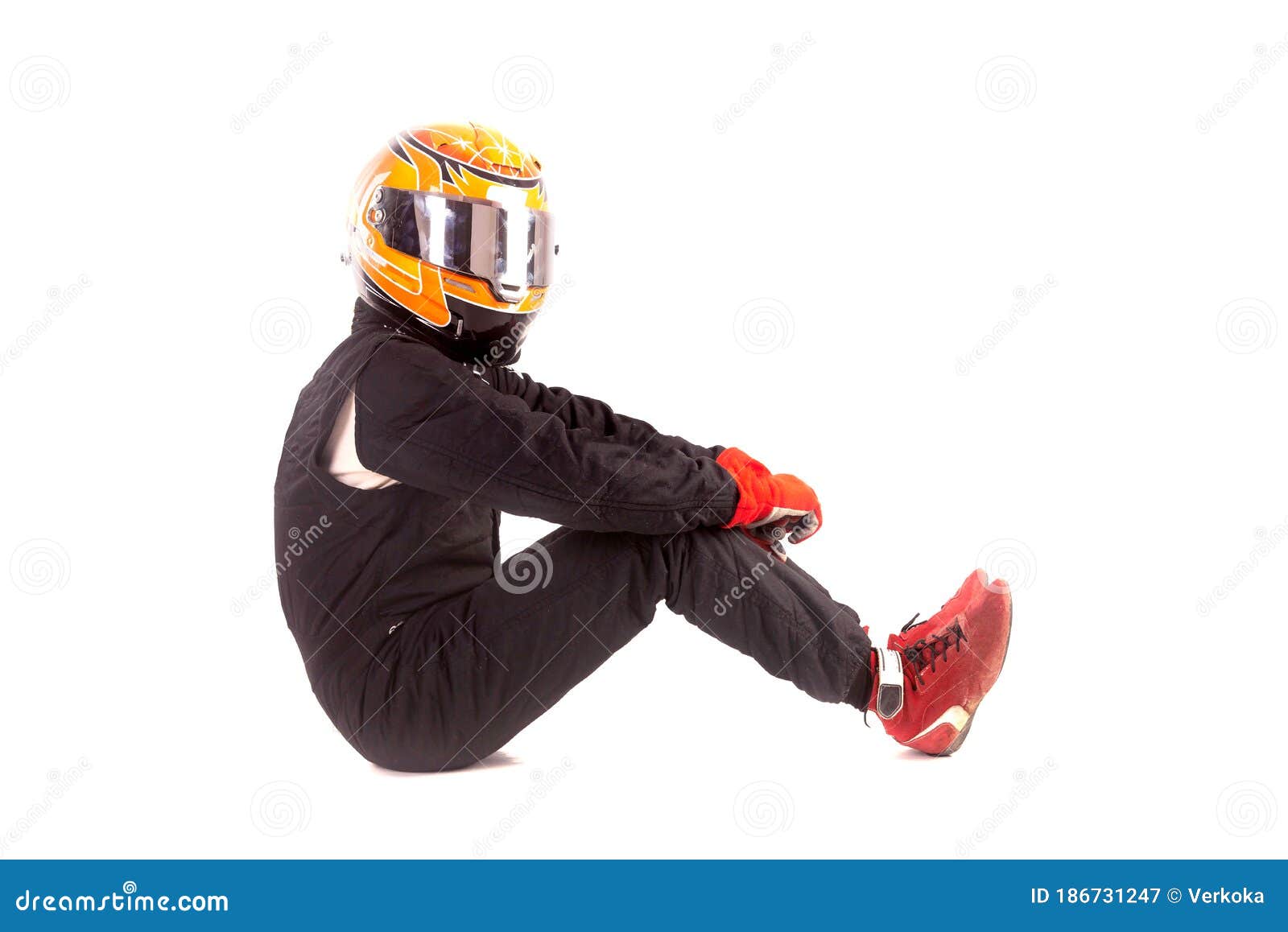 Racing pilot isolated stock image. Image of black, motor - 186731247