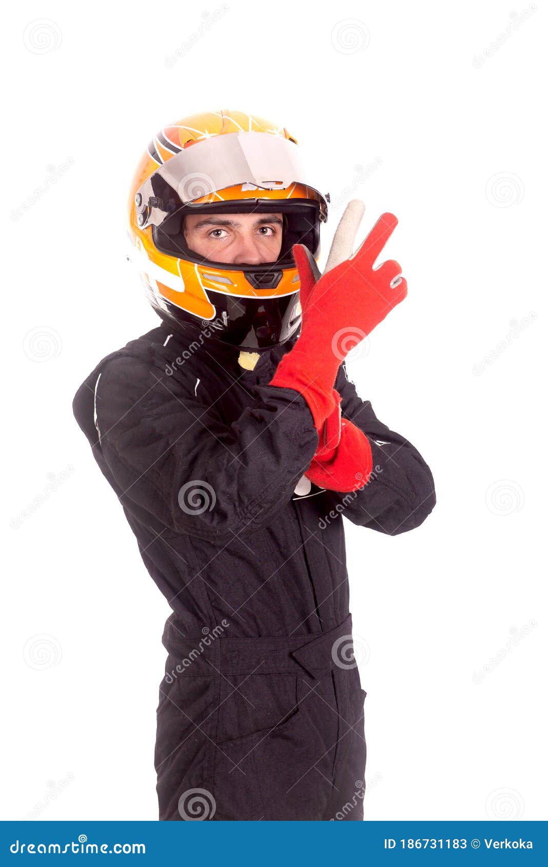 Racing pilot isolated stock image. Image of driver, adult - 186731183