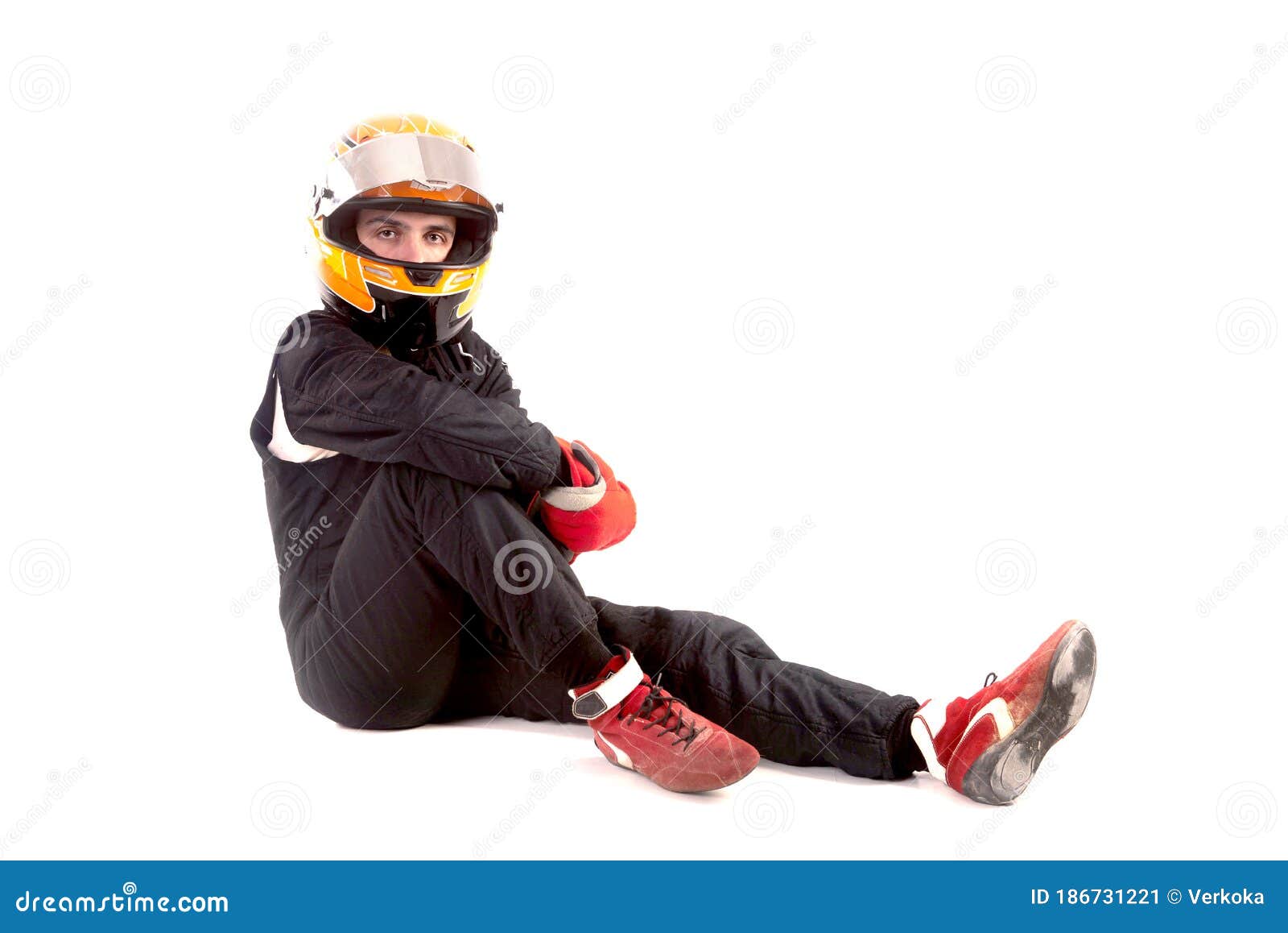Racing pilot isolated stock image. Image of motor, adult - 186731221