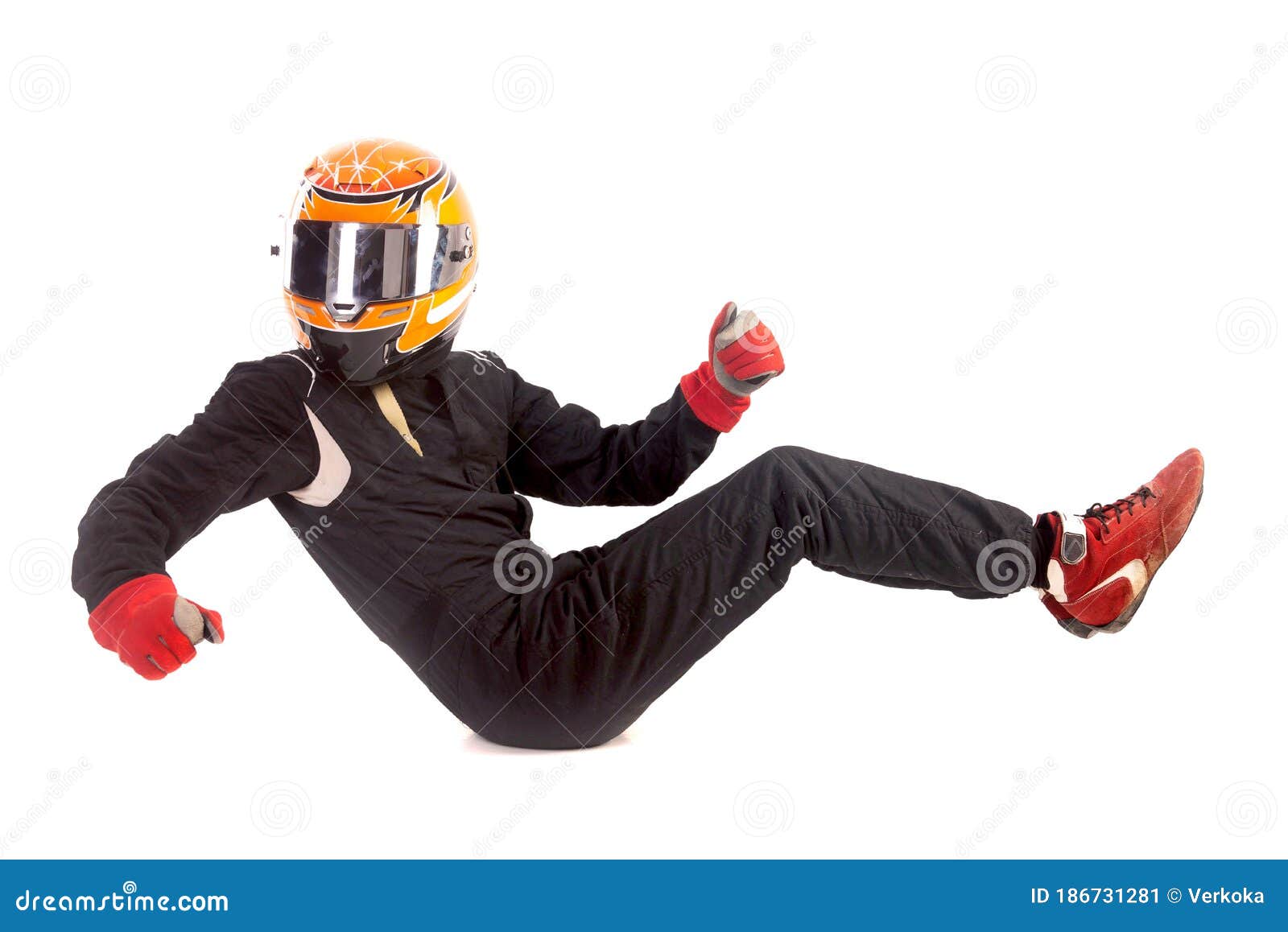 Racing pilot isolated stock image. Image of competition - 186731281