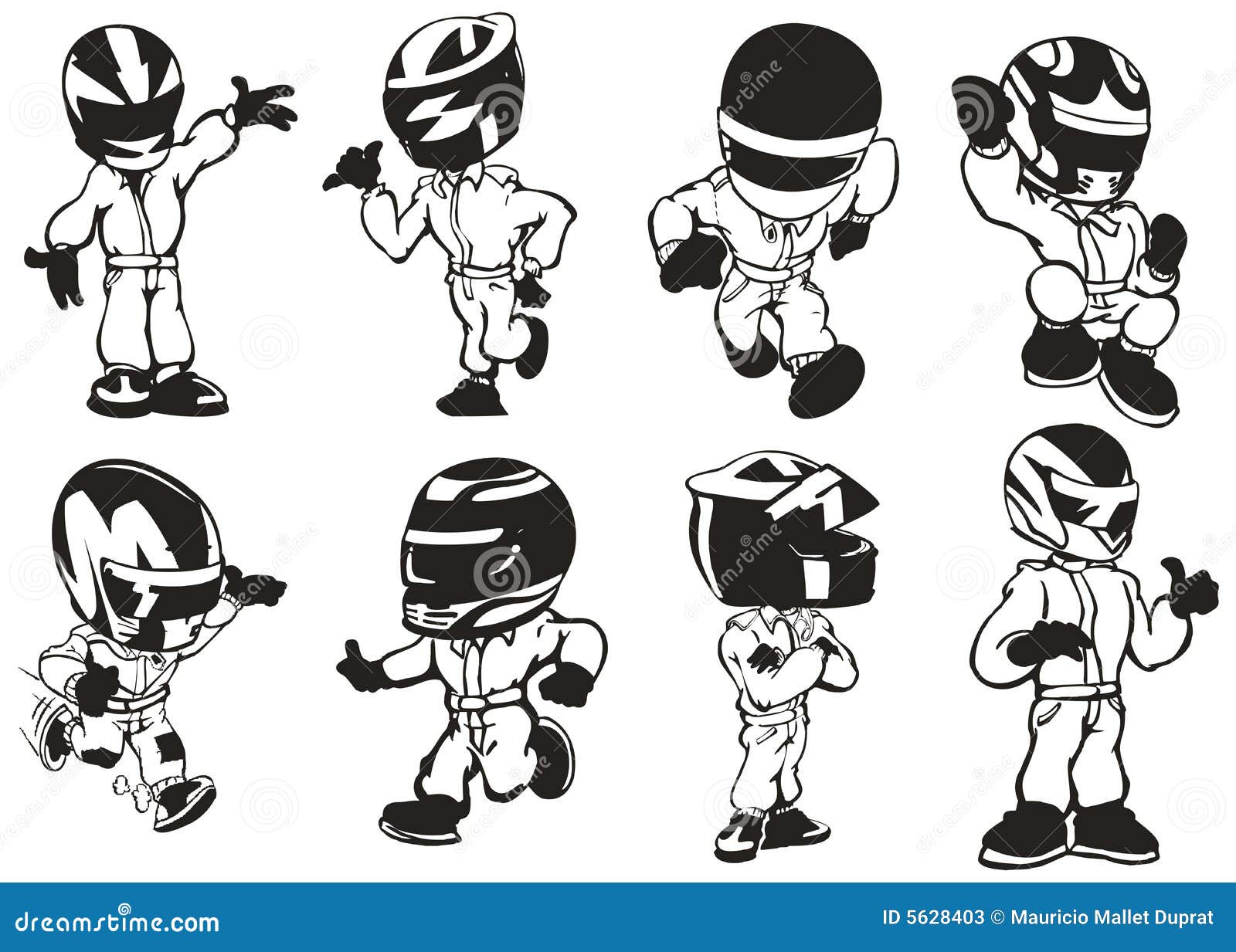 Racing pilots silhouette. stock vector. Illustration of draw - 5628403