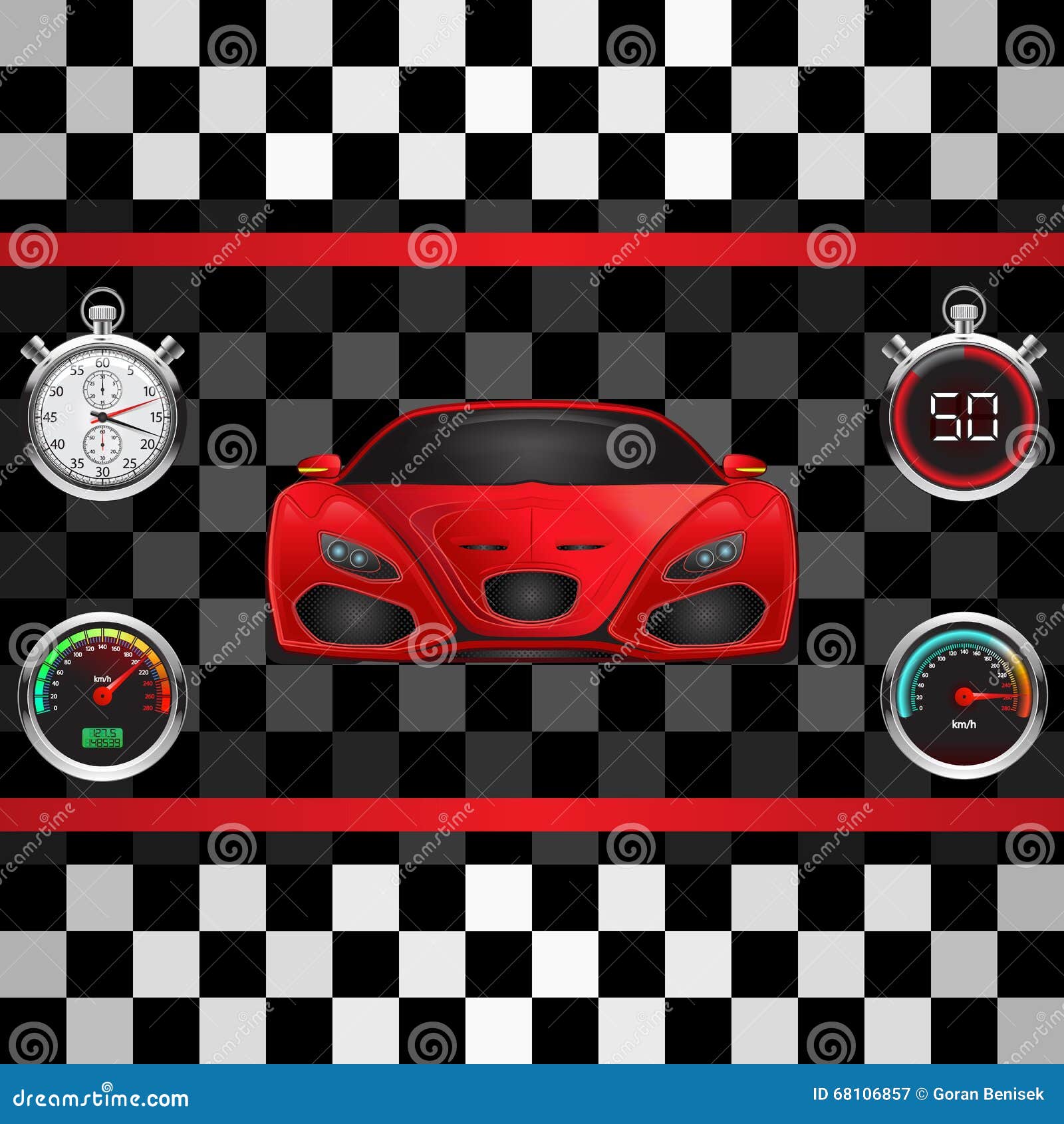 Racing Poster Creative Vector, Banner Poster | CartoonDealer.com #237373443