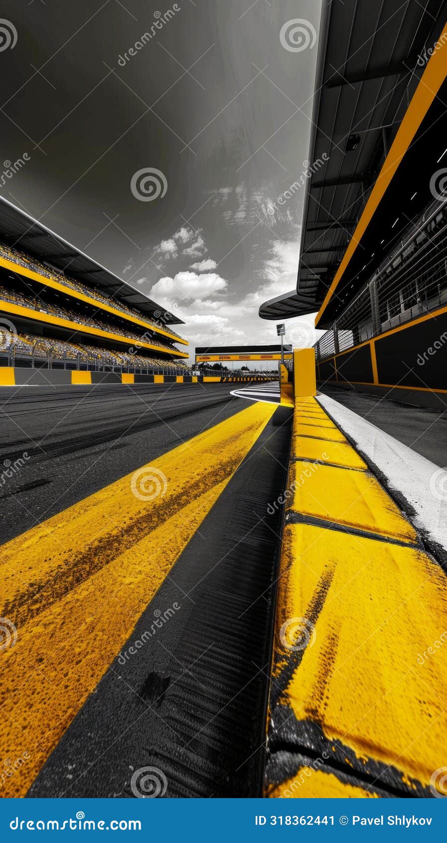 Racing Ring with an Open Wheel Formula Car Stock Image - Image of ...