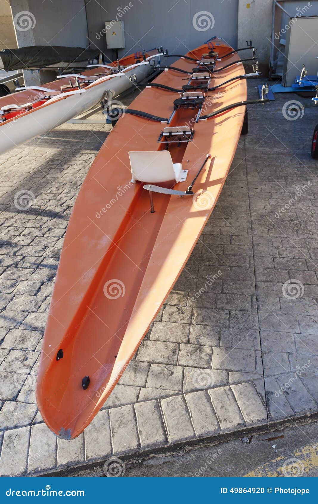 Racing rowing boat stern stock photo. Image of storage - 49864920