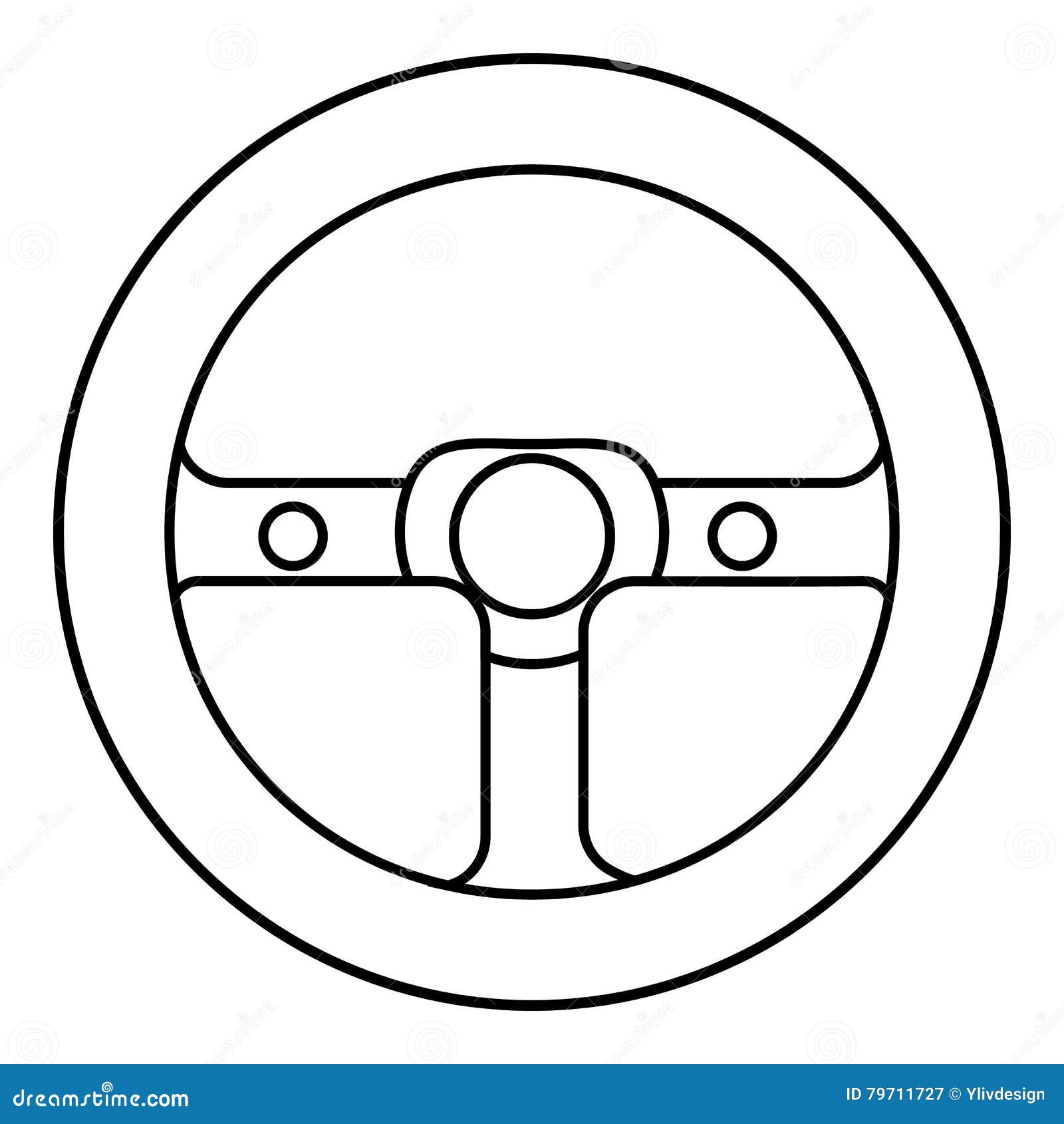 Racing Rudder Icon, Outline Style Stock Vector - Illustration of ...