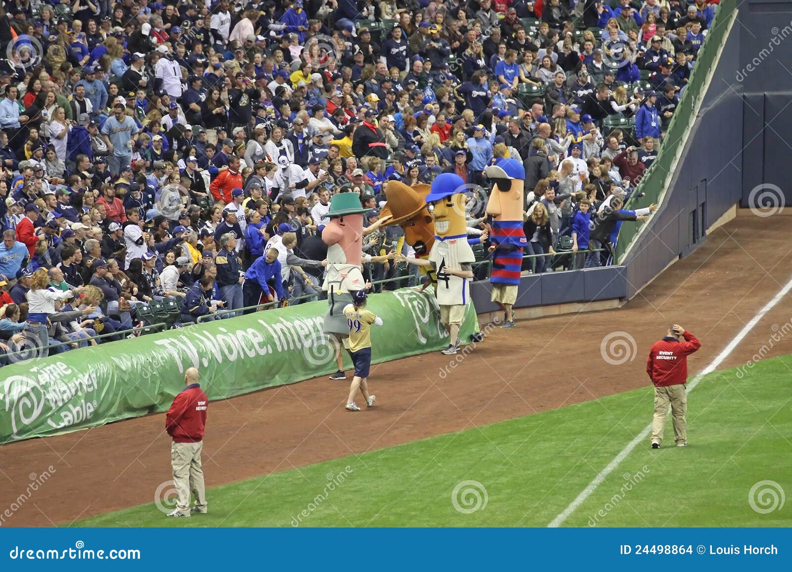 Racing Sausages at Miller Park, Milwaukee Brewers Editorial Stock Image ... Racing Sausages at Miller Park, Milwaukee Brewers Editorial Stock Image ...