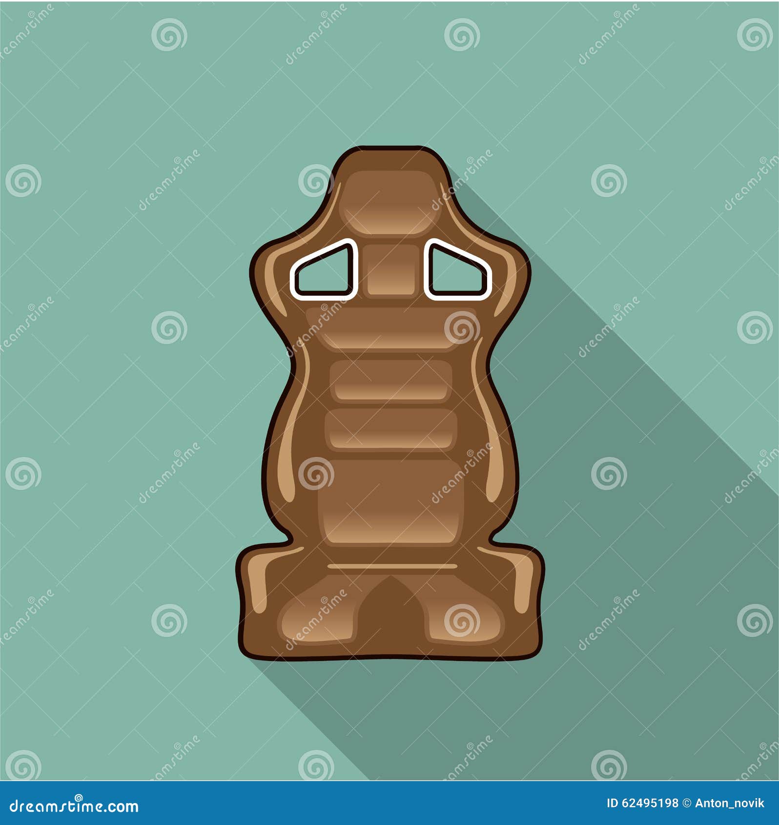 Racing seat vector stock vector. Illustration of automobile - 62495198