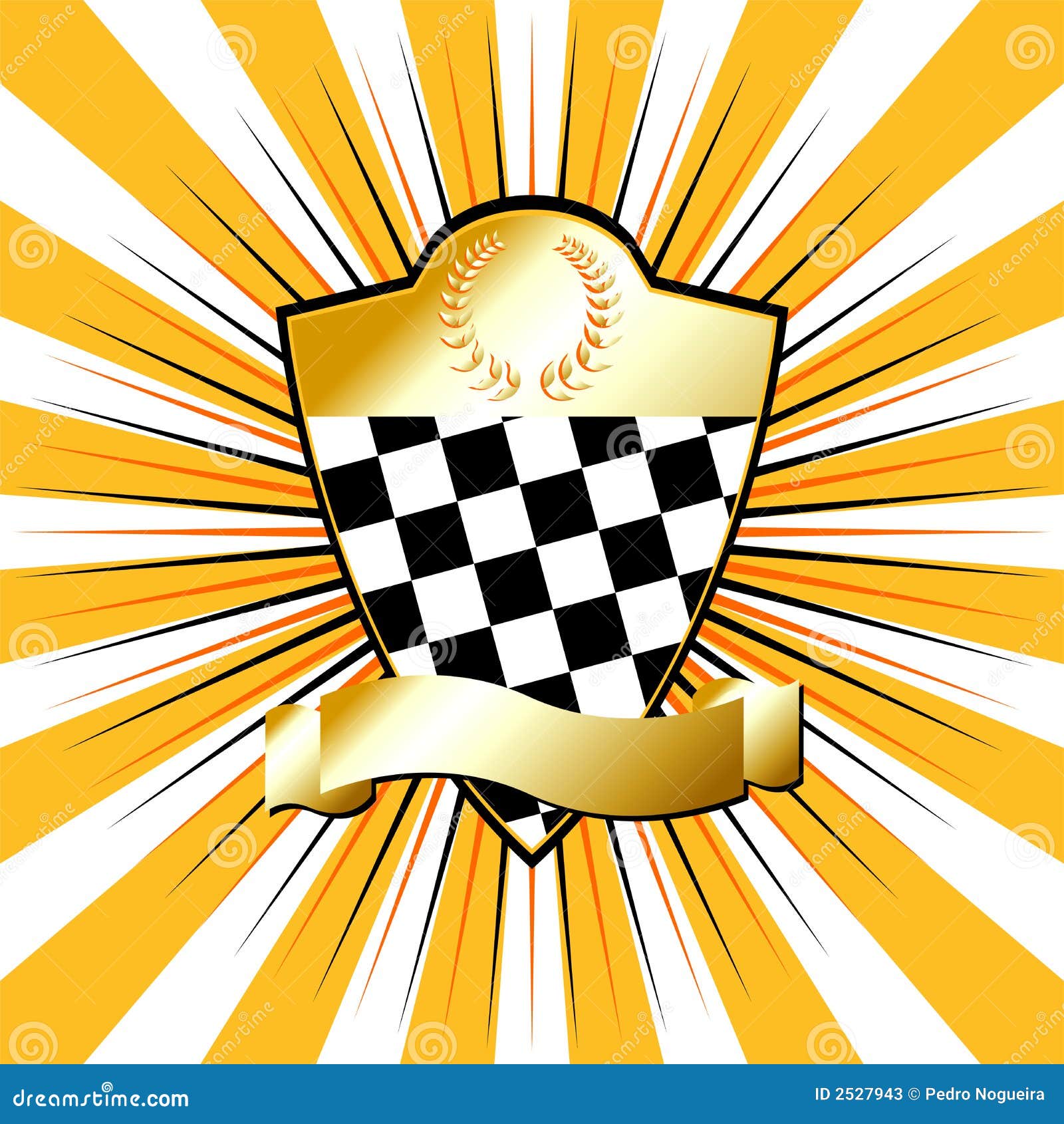 Racing_shield_03 ilustração do vetor. Ilustração de vencedor - 2527943