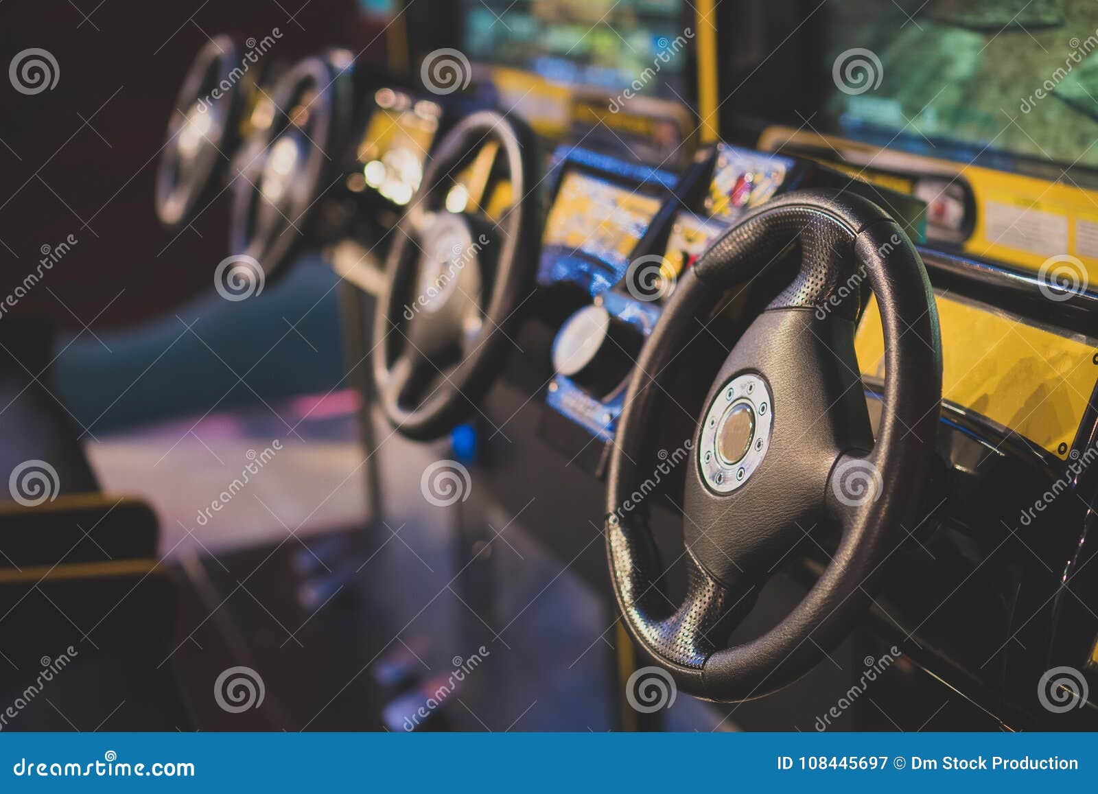 Racing simulator game. stock image. Image of race, equipment - 108445697