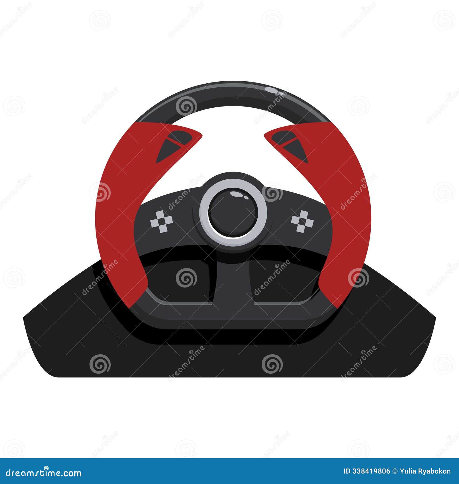 Racing Simulator Steering Wheel for Playing Video Games Stock ...