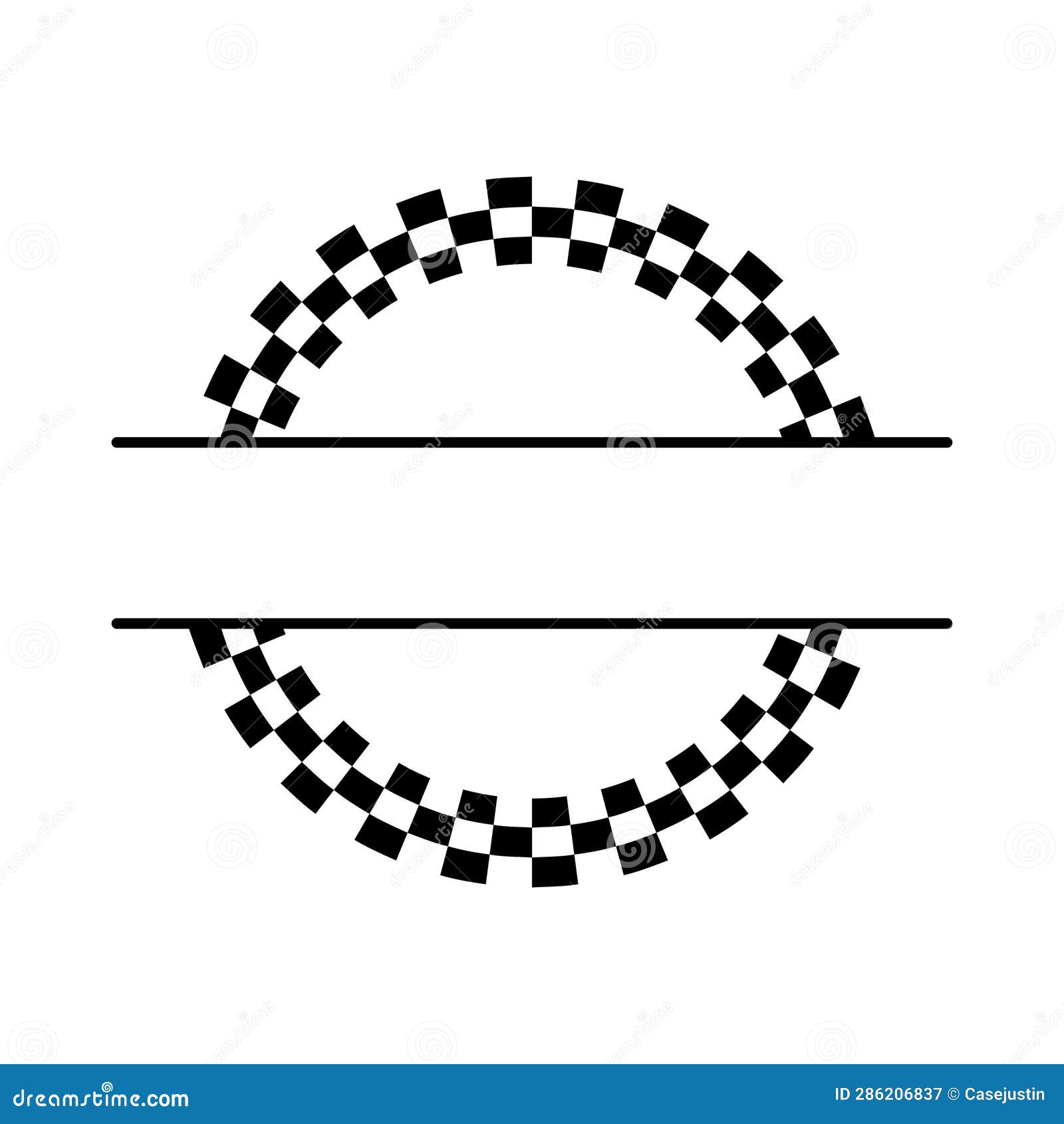 Racing Sport Checkered Pattern Split Frame Design Stock Illustration ...