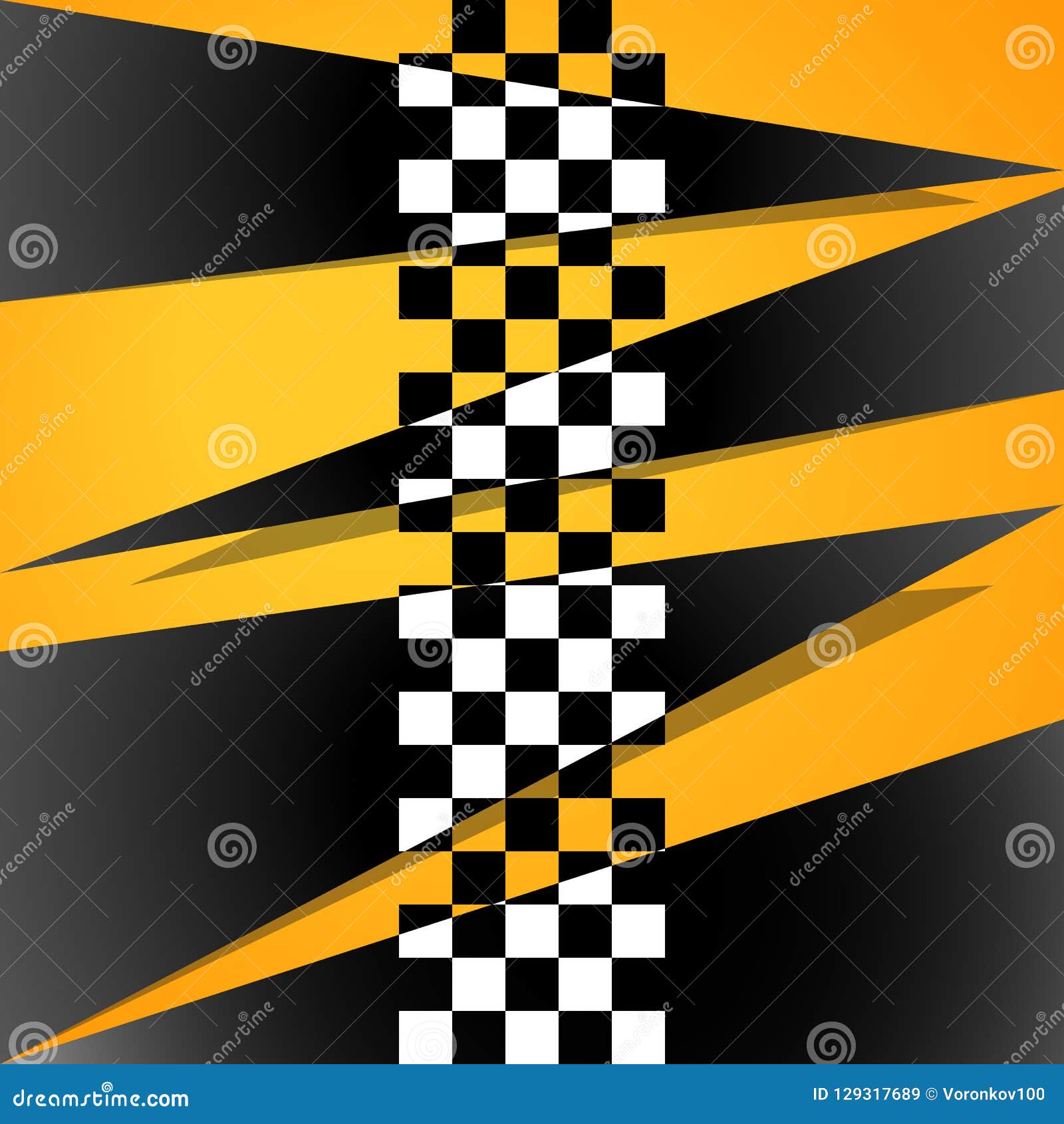 Racing Square Background. Vector Abstraction in Racing, Chess Style ...