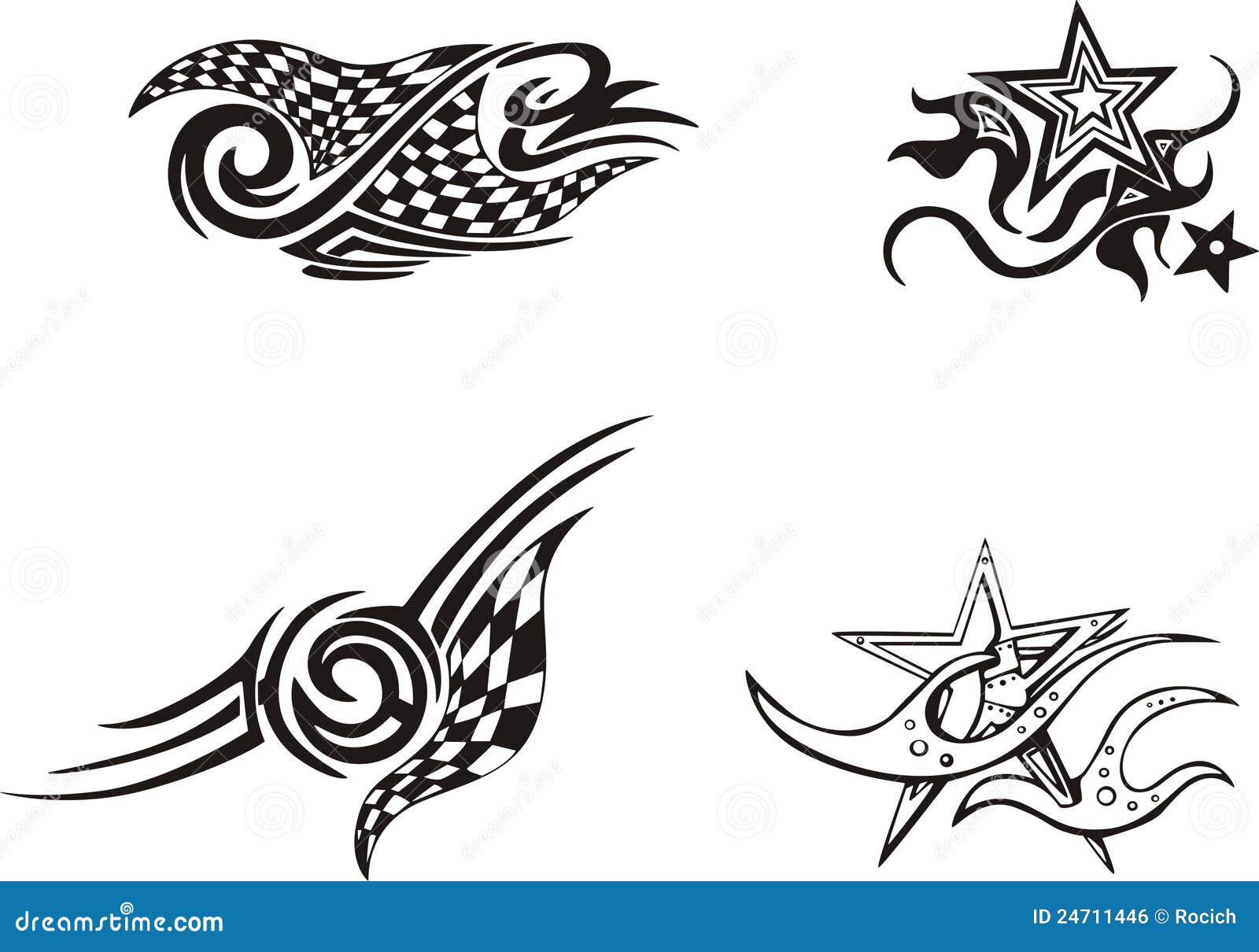 Racing and Star Designs stock vector. Illustration of vector - 24711446