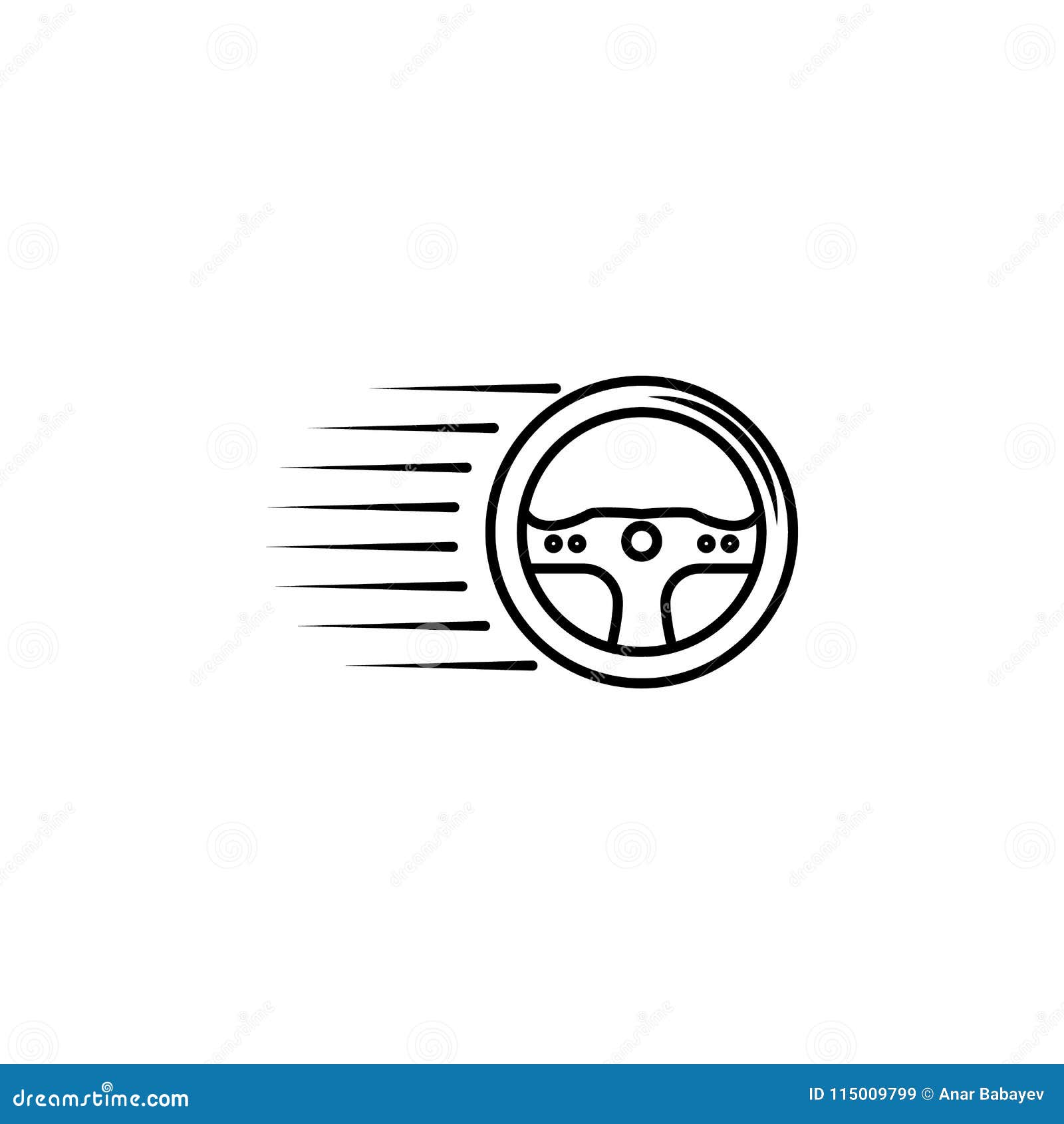 Racing Steering Wheel Icon. Element of Racing for Mobile Concept and ...