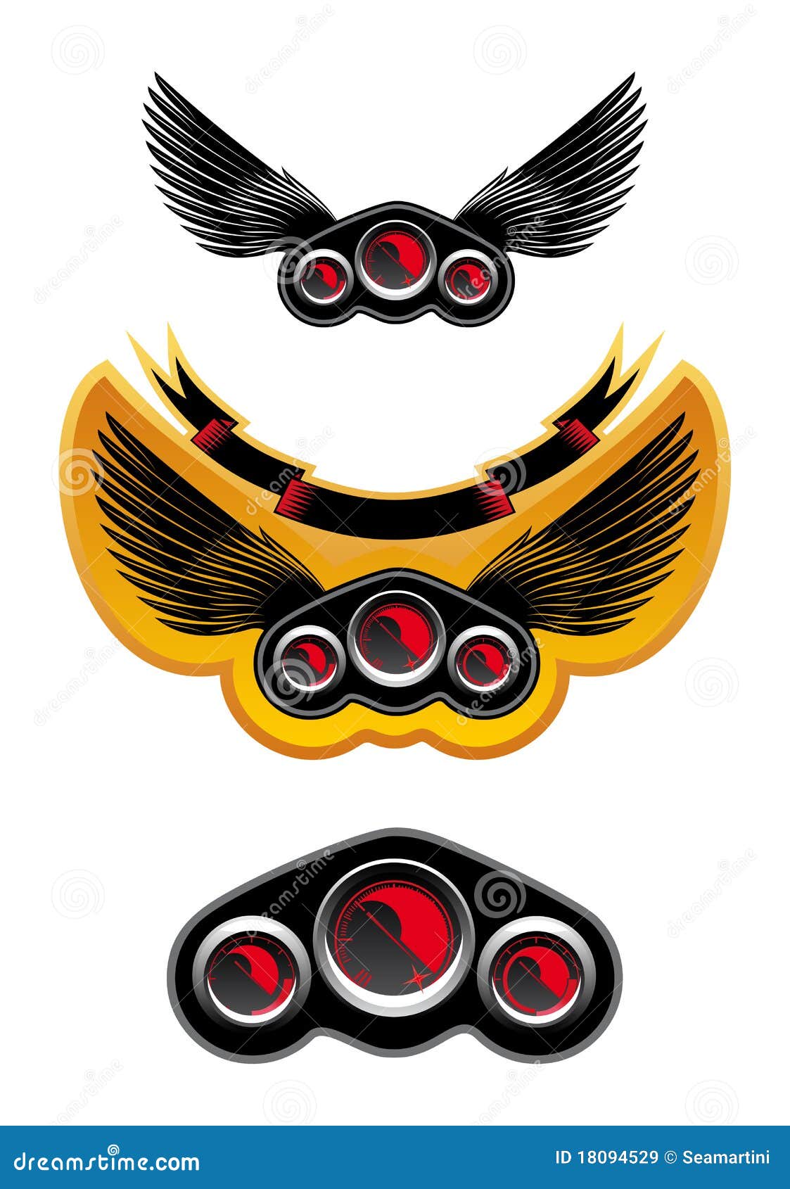 Racing symbols and icons stock vector. Illustration of line - 18094529