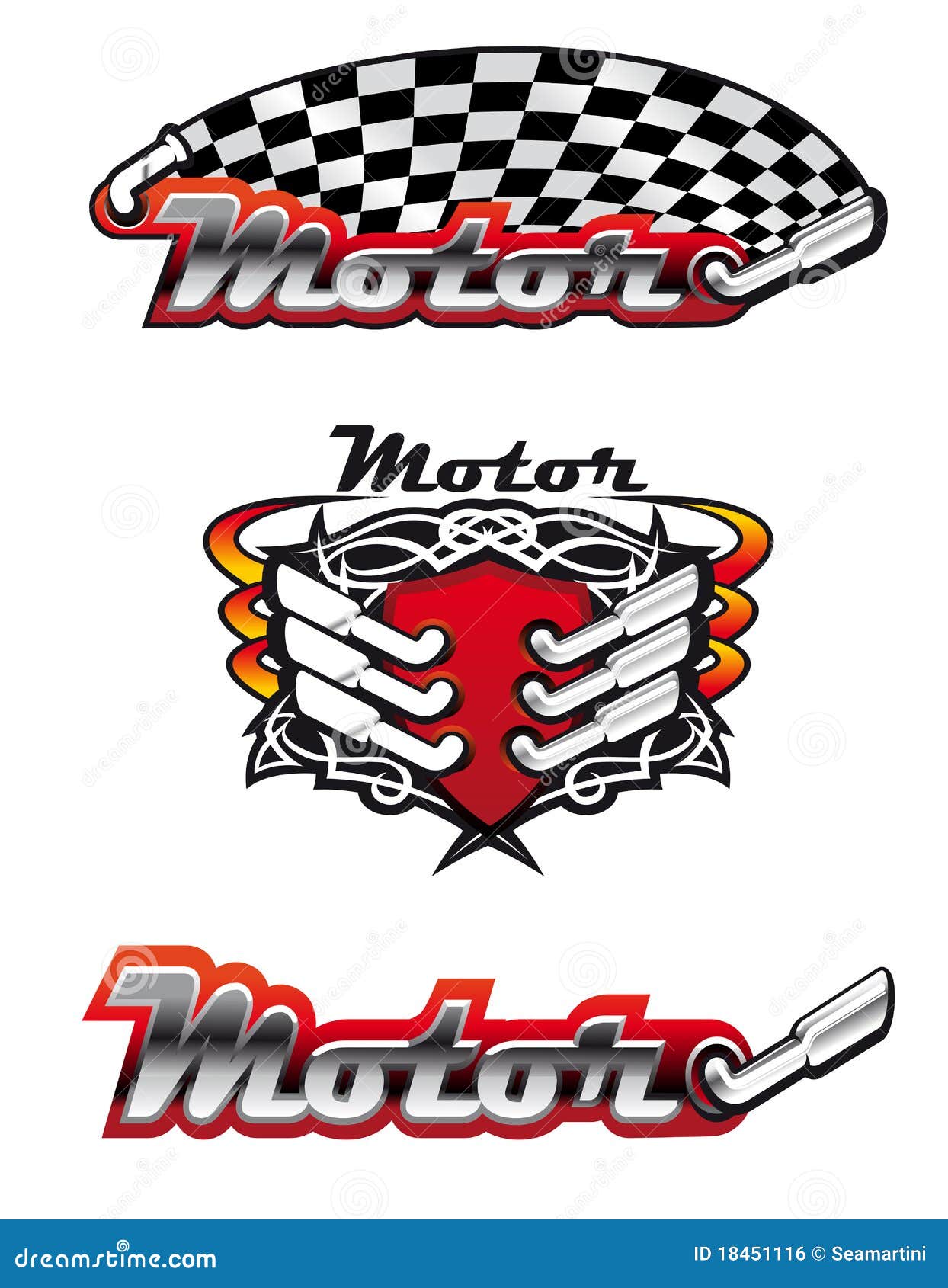 Racing symbols and icons stock vector. Illustration of award - 18451116