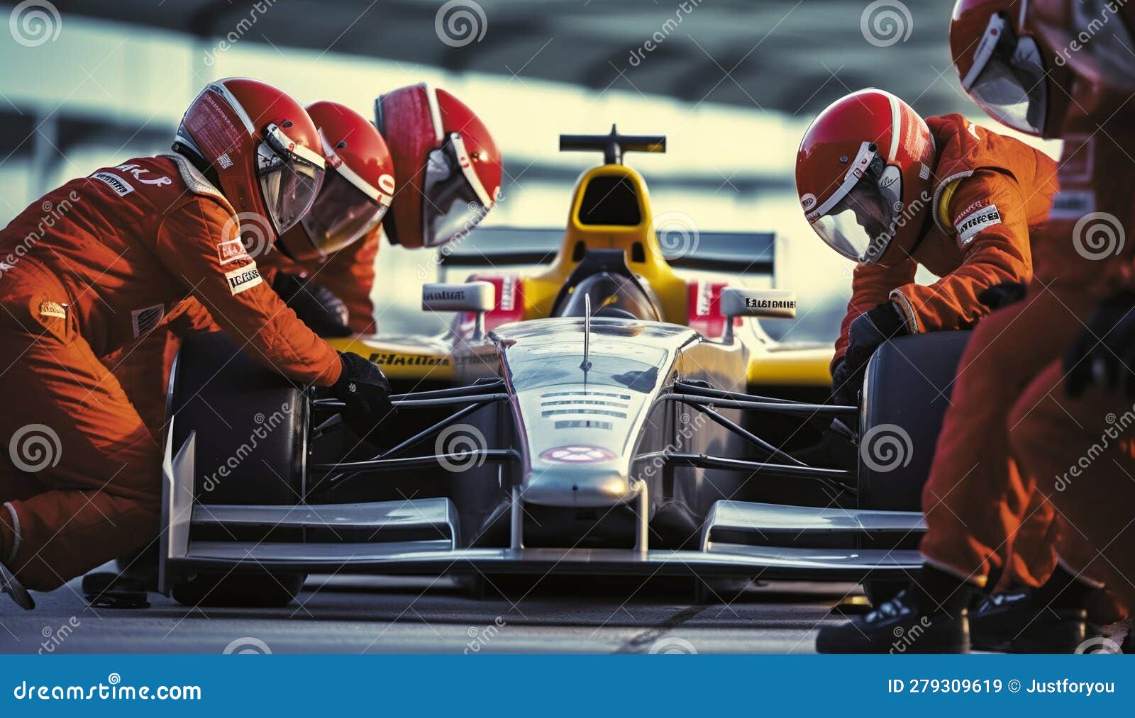 Racing Team Man With Fire Extinguisher Icon Cartoon Vector. Race Car ...