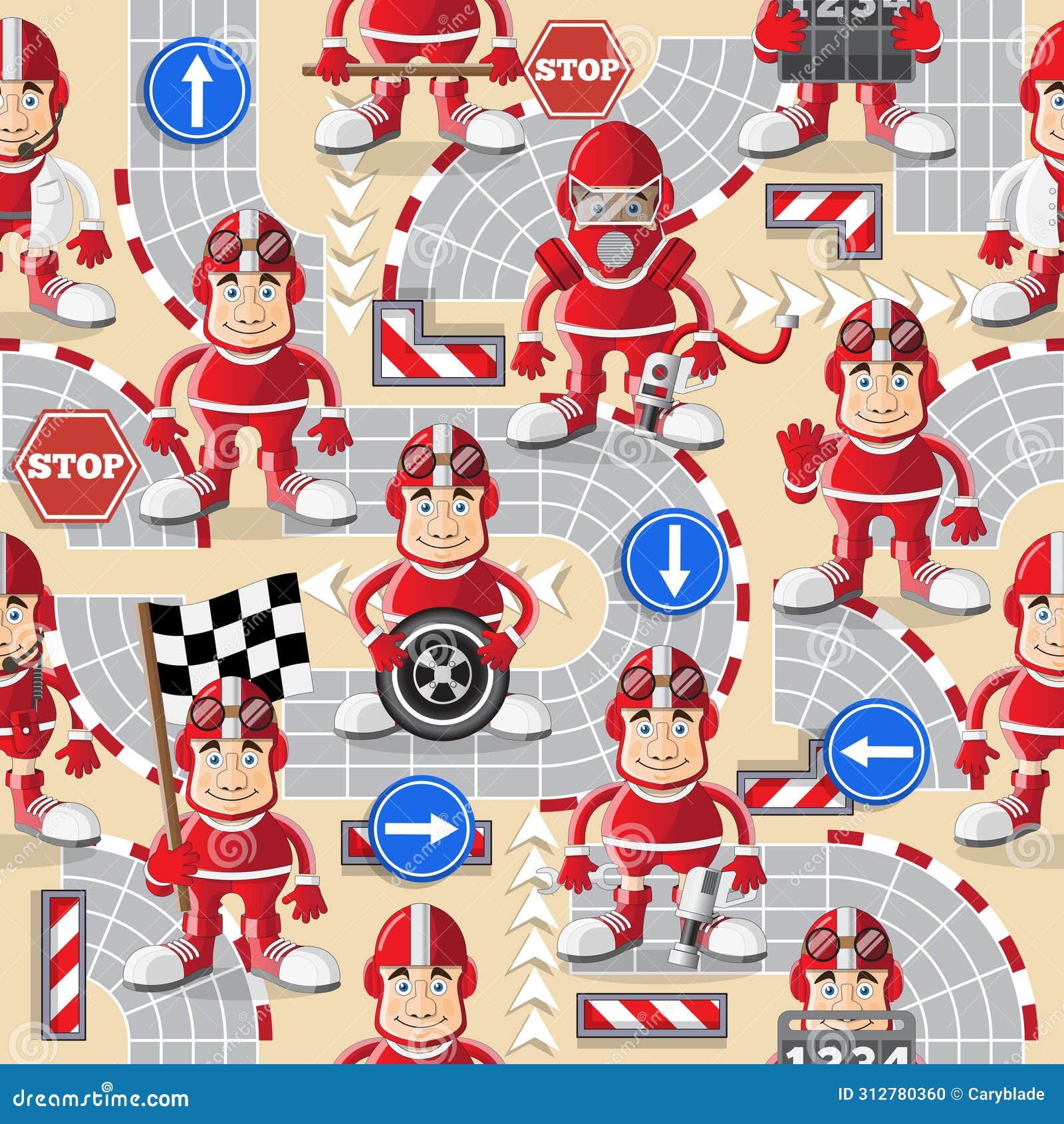 Racing team. stock vector. Illustration of team, sport - 312780360