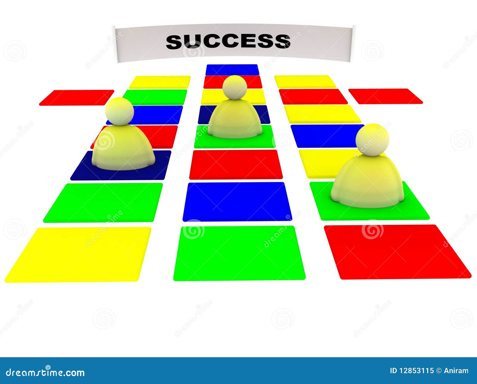 Racing to success stock illustration. Illustration of success - 12853115