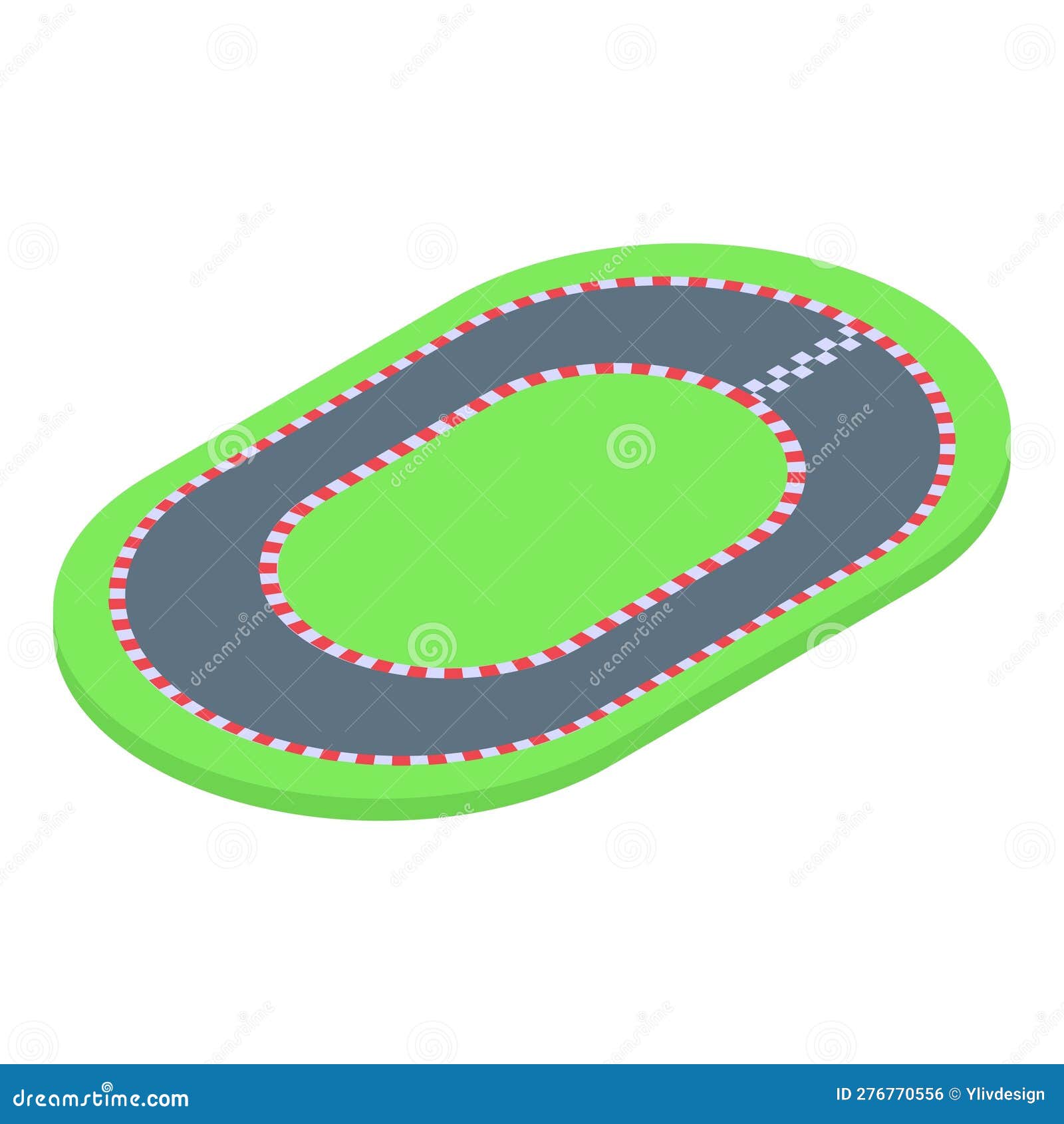 Racing Track Icon Isometric Vector. Race Team Stock Vector ...