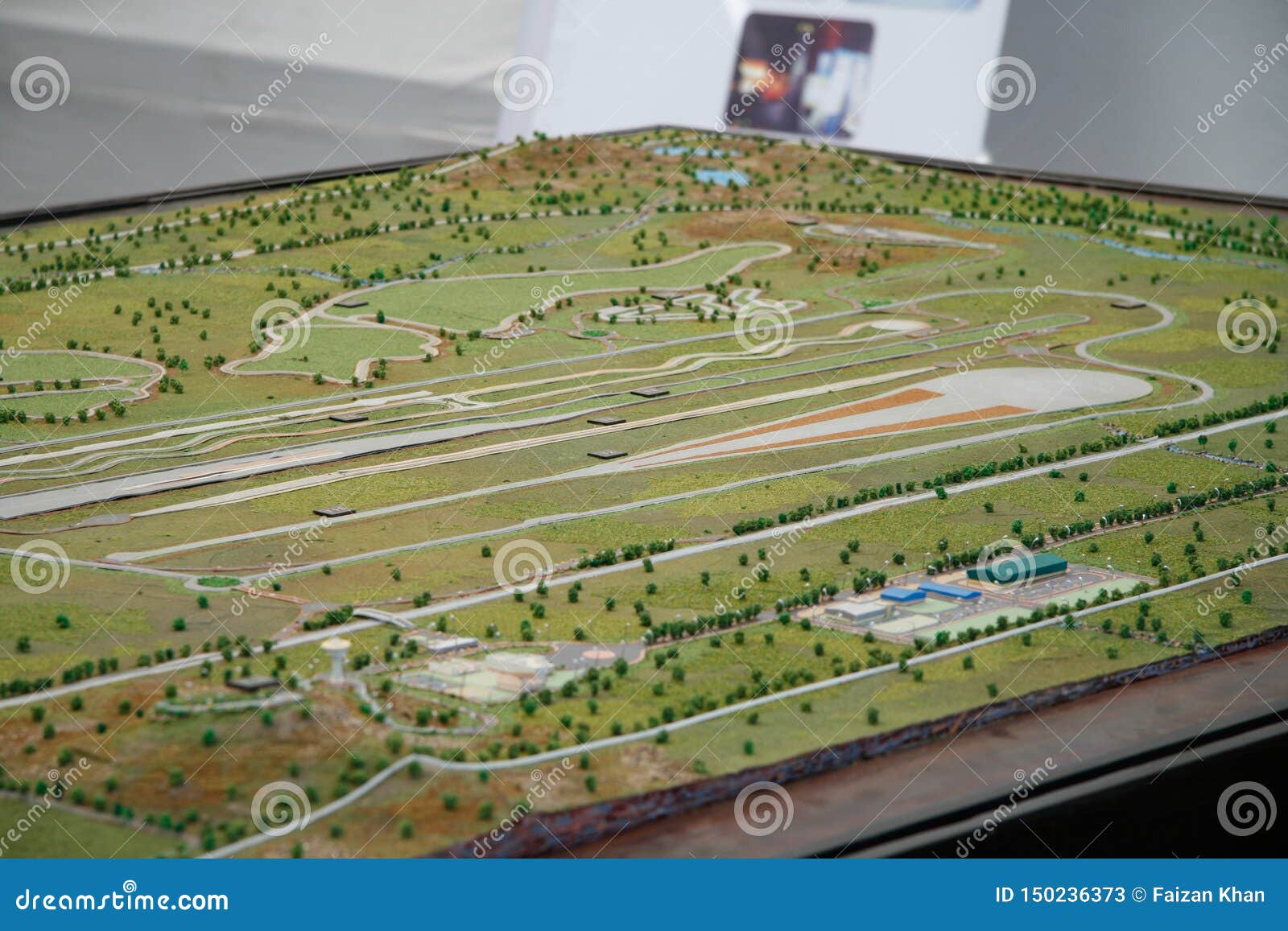 Racing Track Map Model stock image. Image of green, track - 150236373