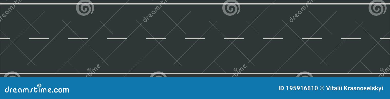 Racing Track Road. Asphalt Road or Speedway with Marking in Horizontal ...