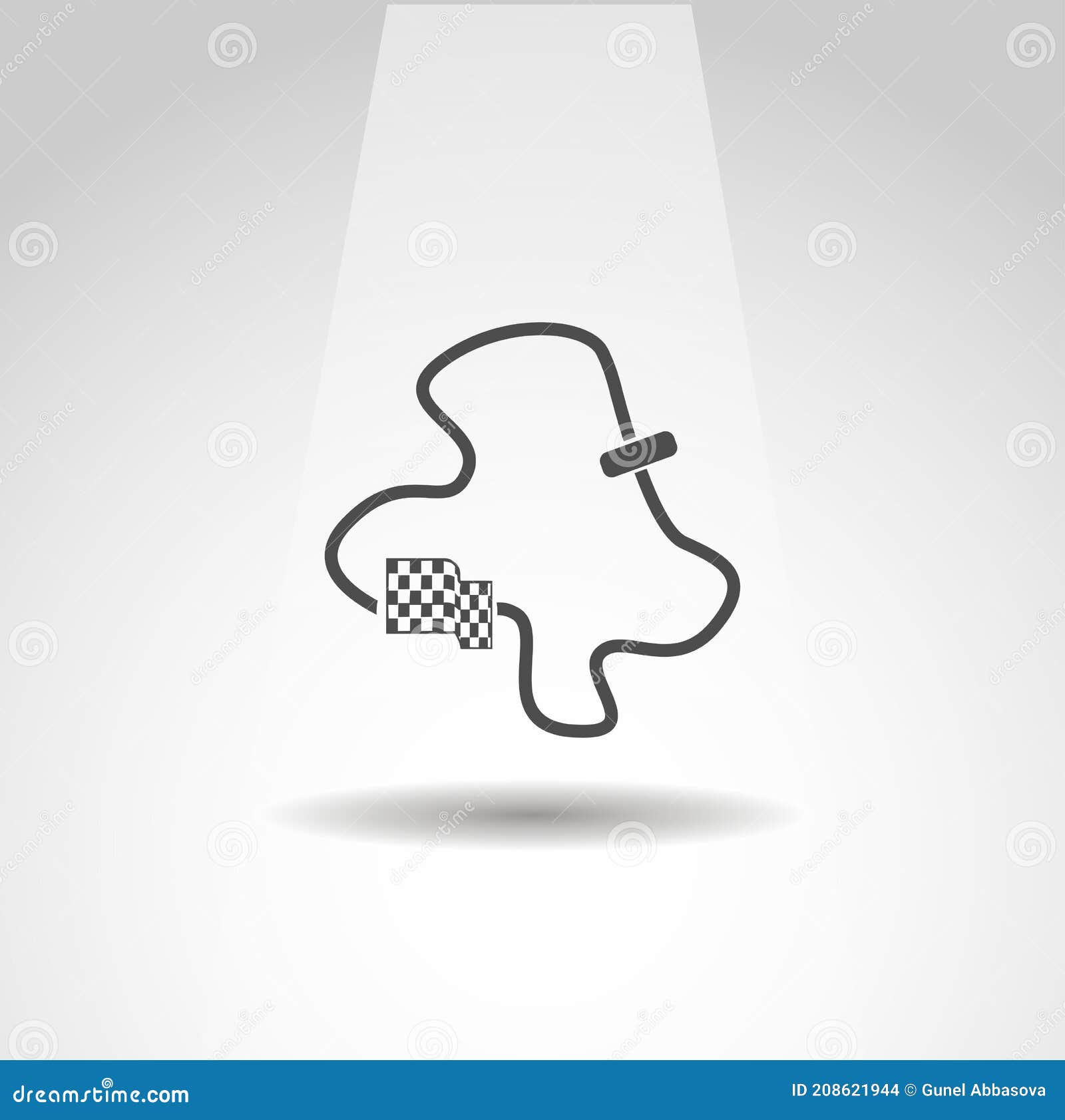 Racing Track Icon, Simple Speedway Icon Stock Vector - Illustration of ...