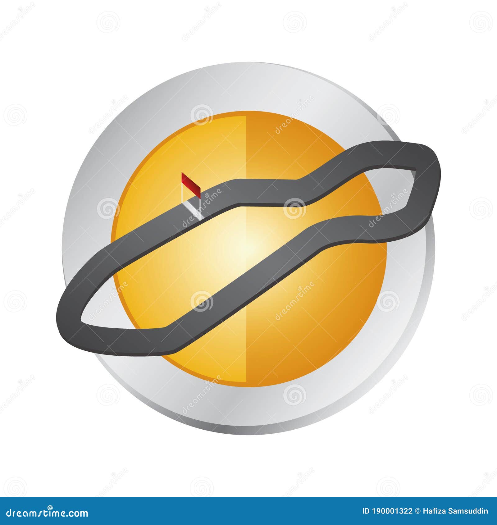 Racing Track. Vector Illustration Decorative Design Stock Illustration ...