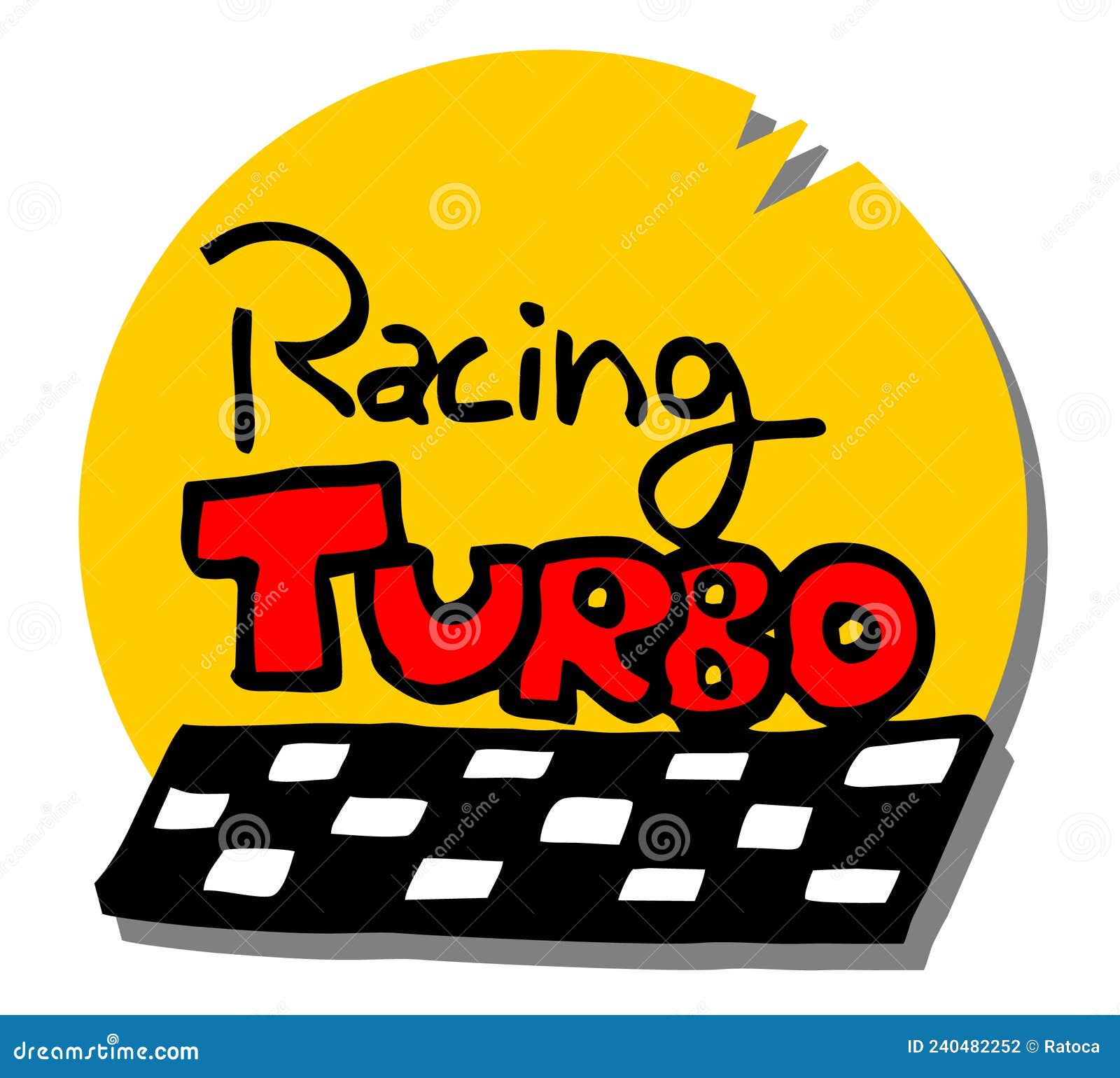Racing turbo icon stock vector. Illustration of automotive - 240482252
