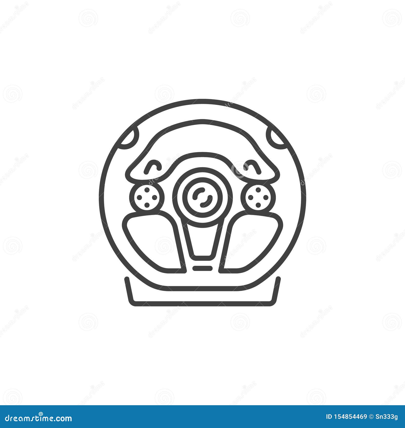 Racing Wheel Outline Vector Concept Icon Stock Vector - Illustration of ...