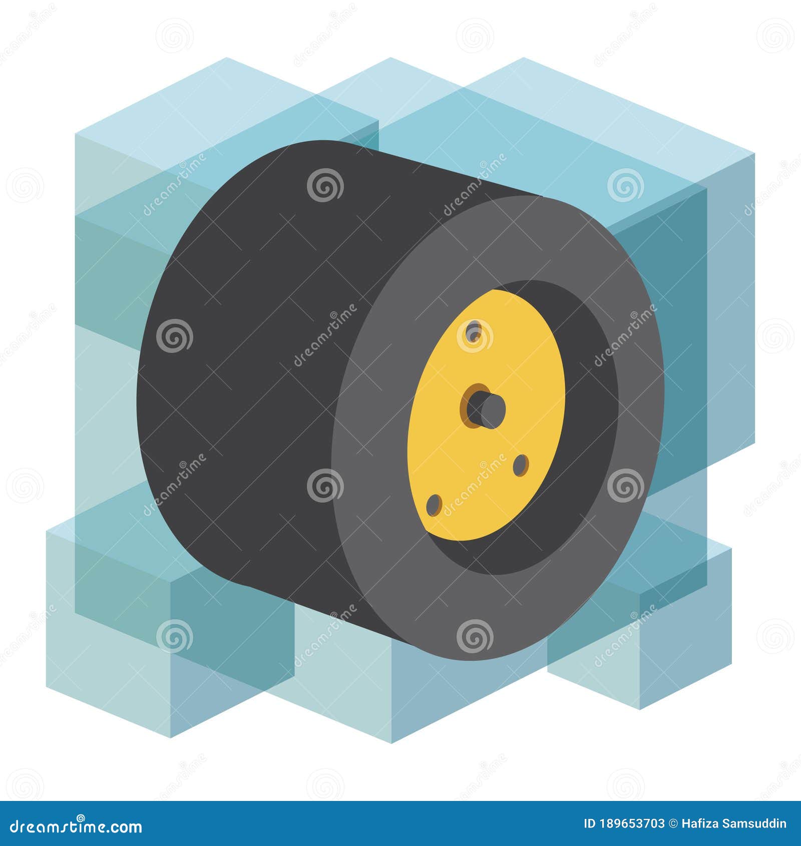 Racing Wheel. Vector Illustration Decorative Design Stock Vector ...